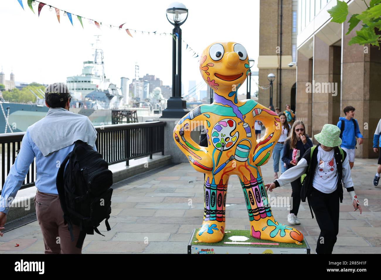 London, UK. 19 June 2023. The children’s television character Morph is ...