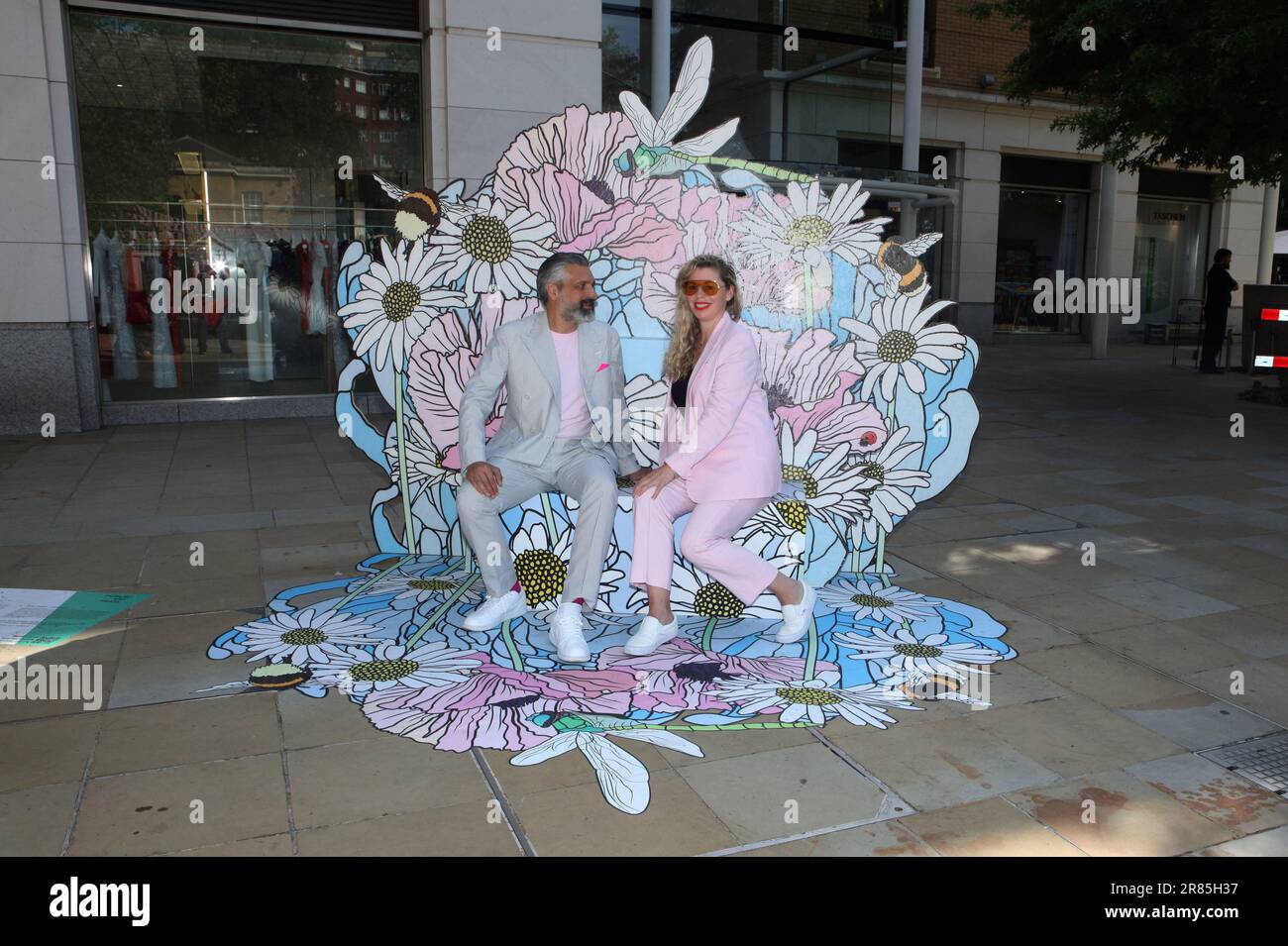 London, UK. Artists Baker & Borowski (Lee Baker and Catherine Borowski ...