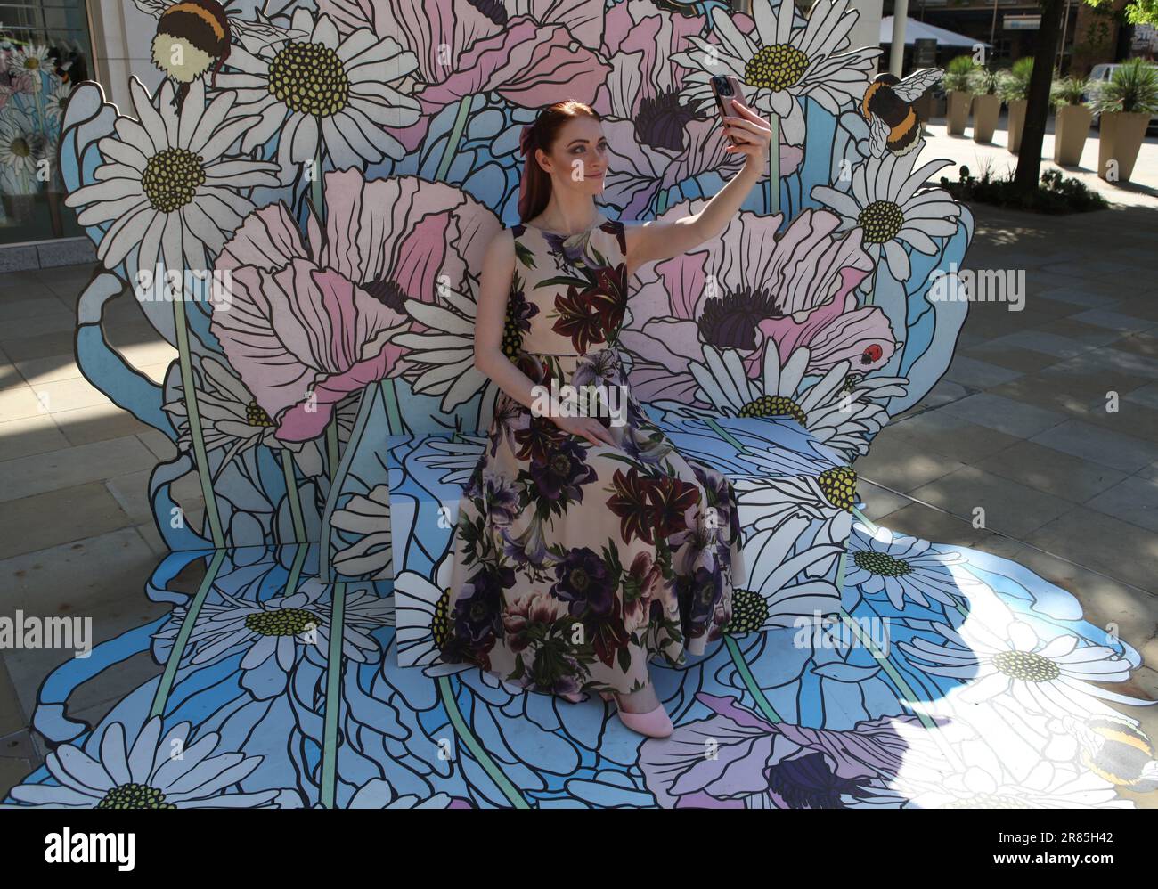 London, UK. Saskia sits on the Baker & Borowski (Lee Baker and ...