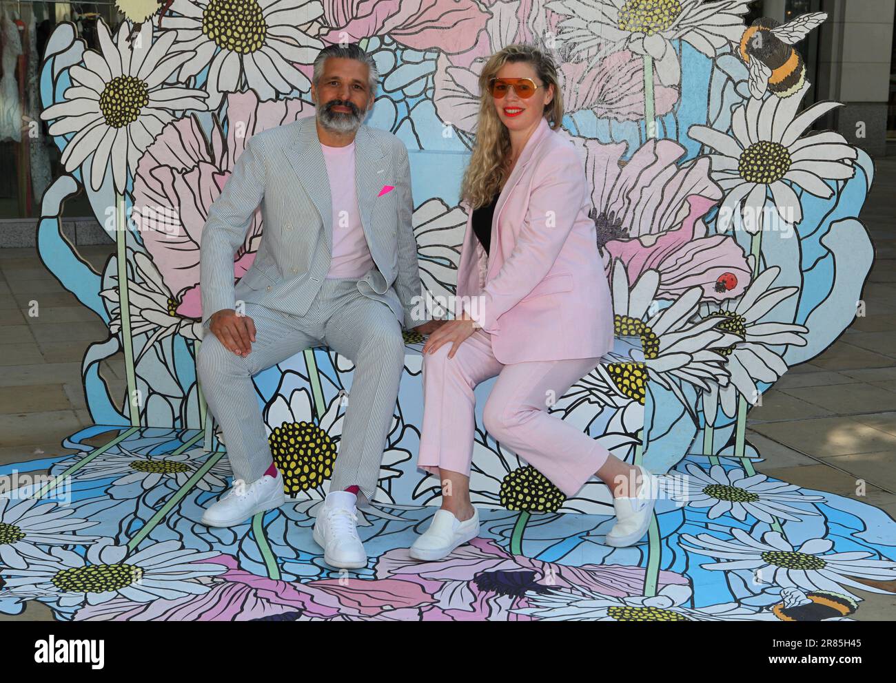 London, UK. Artists Baker & Borowski (Lee Baker and Catherine Borowski ...