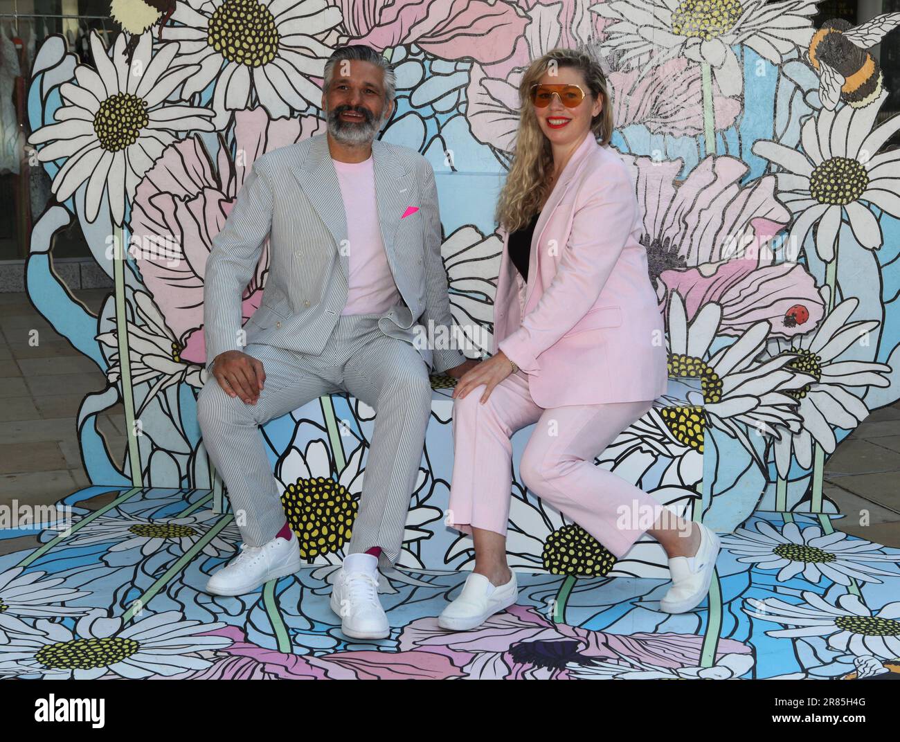 London, UK. Artists Baker & Borowski (Lee Baker and Catherine Borowski ...