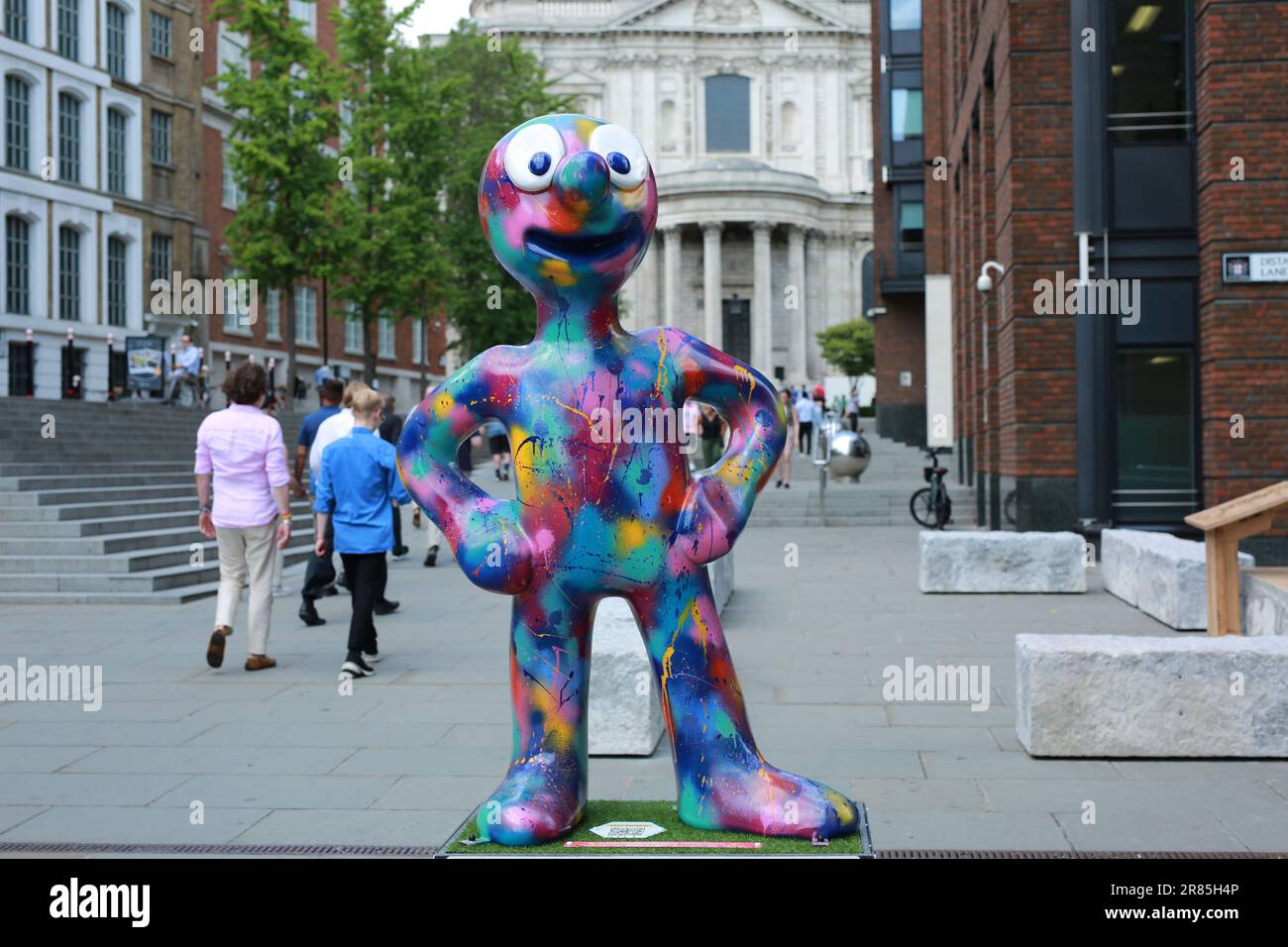 London, UK. 19 June 2023. The children’s television character Morph is ...