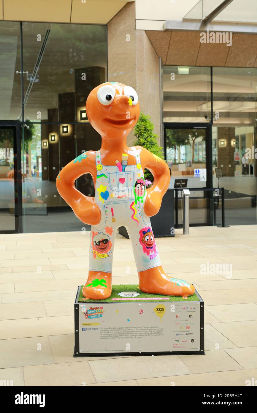 London, UK. 19 June 2023. The children’s television character Morph is ...