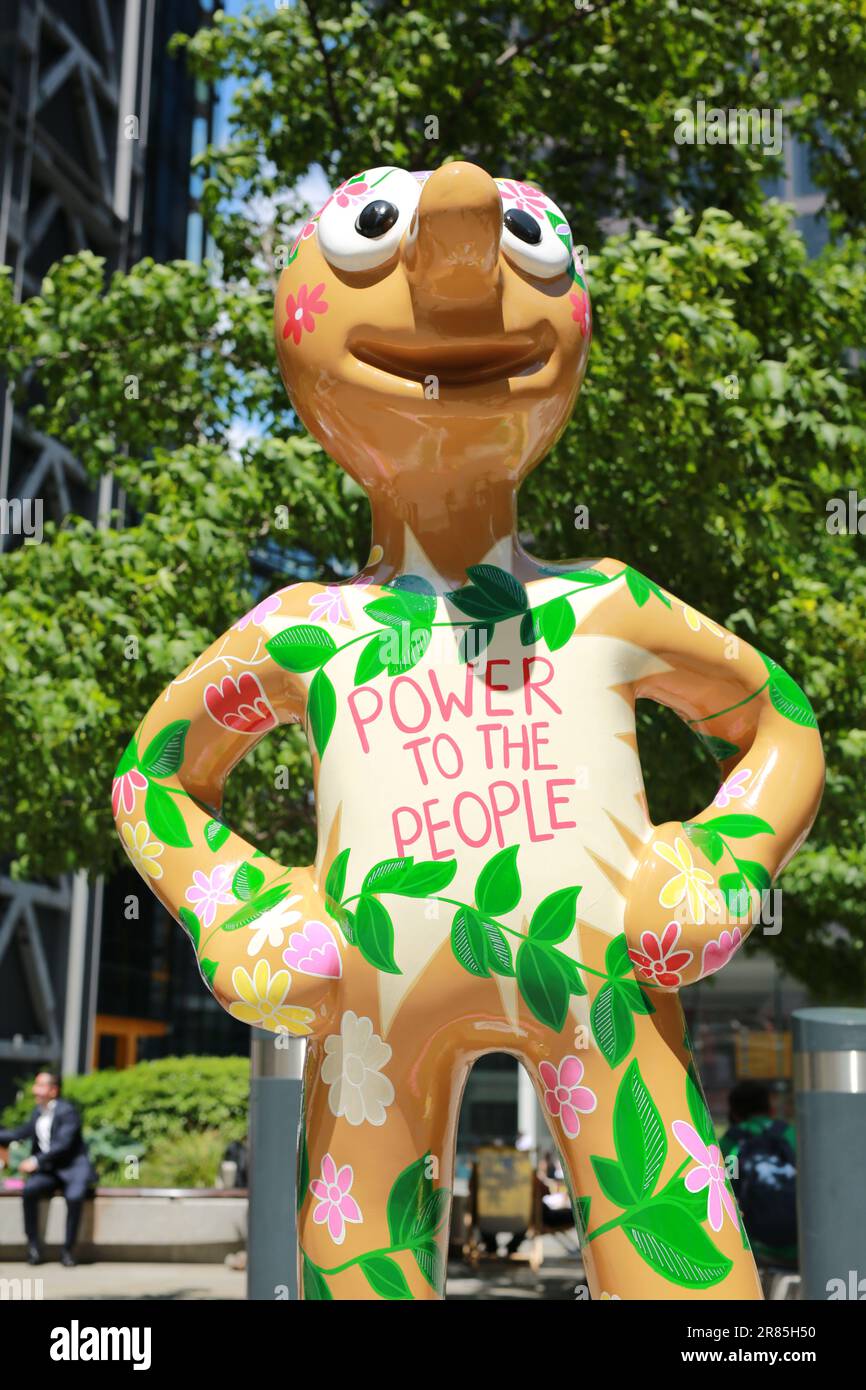 London, UK. 19 June 2023. The children’s television character Morph is ...