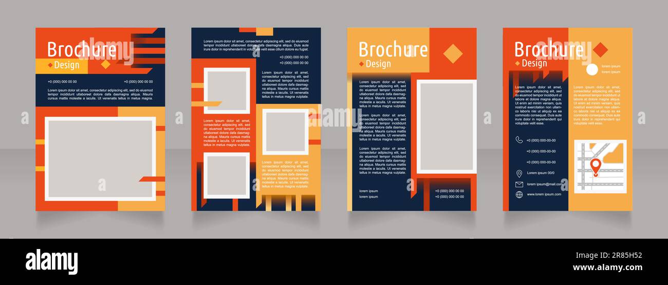 Promoting company values blank brochure design Stock Vector Image & Art ...