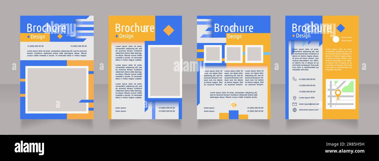Improving brand vision blank brochure design Stock Vector Image & Art ...