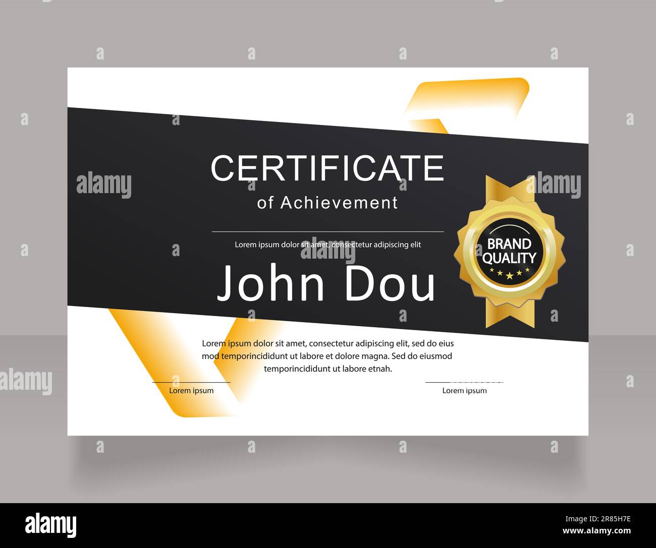 Academic achievement certificate design template Stock Vector Image ...