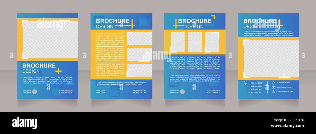 Find target audience for product blank brochure design Stock Vector ...