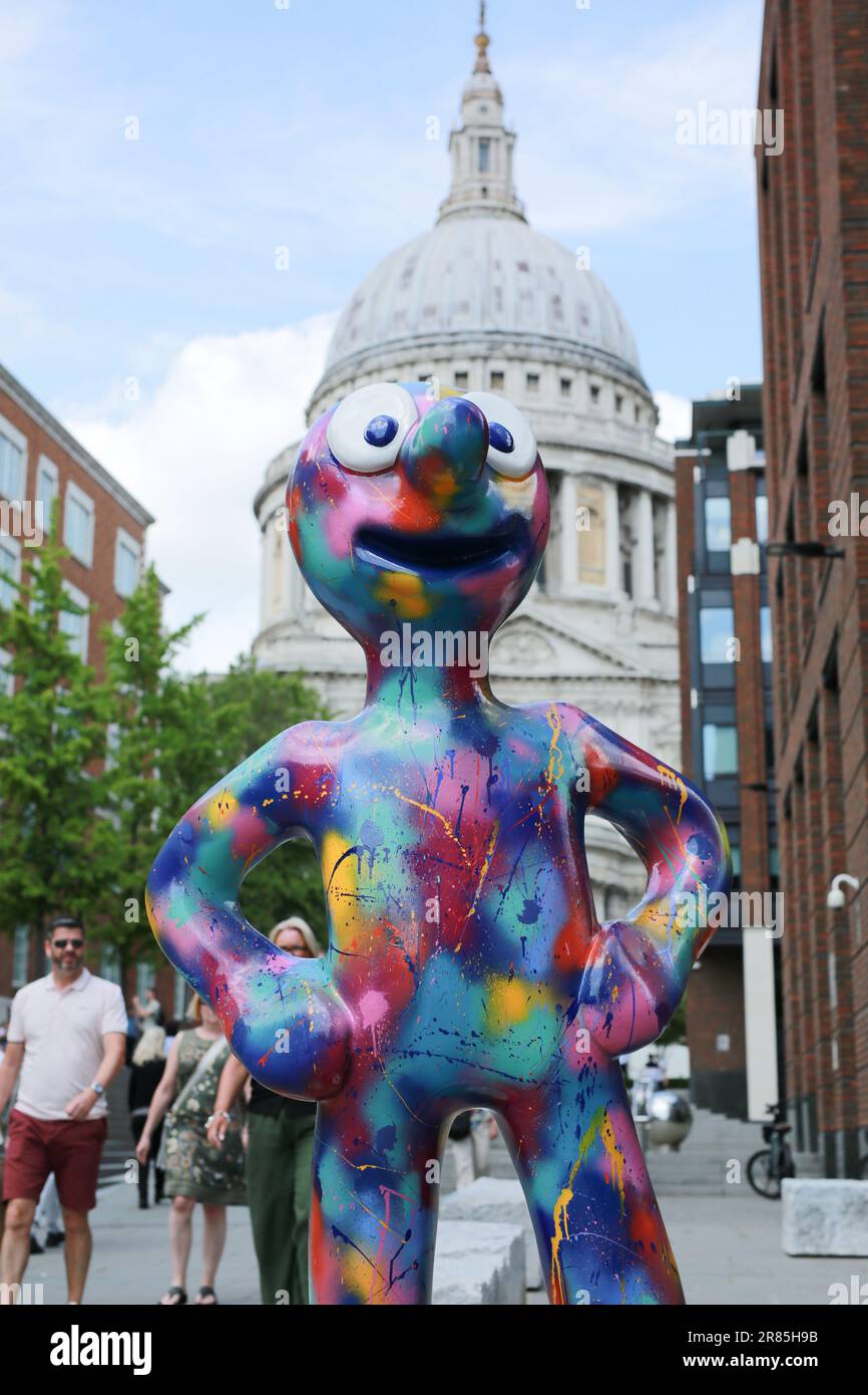 London, UK. 19 June 2023. The children’s television character Morph is ...