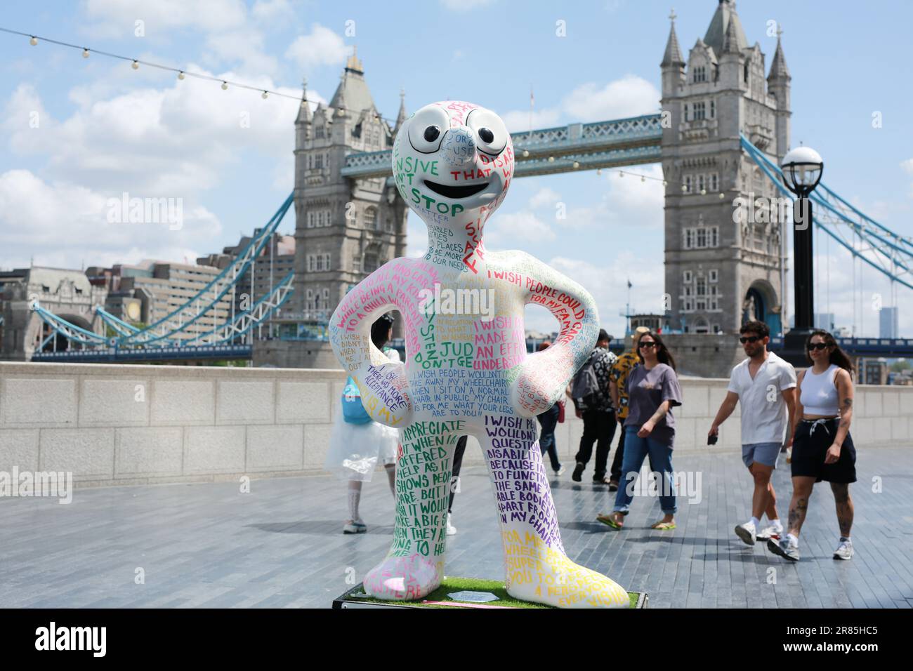 London, UK. 19 June 2023. The children’s television character Morph is ...