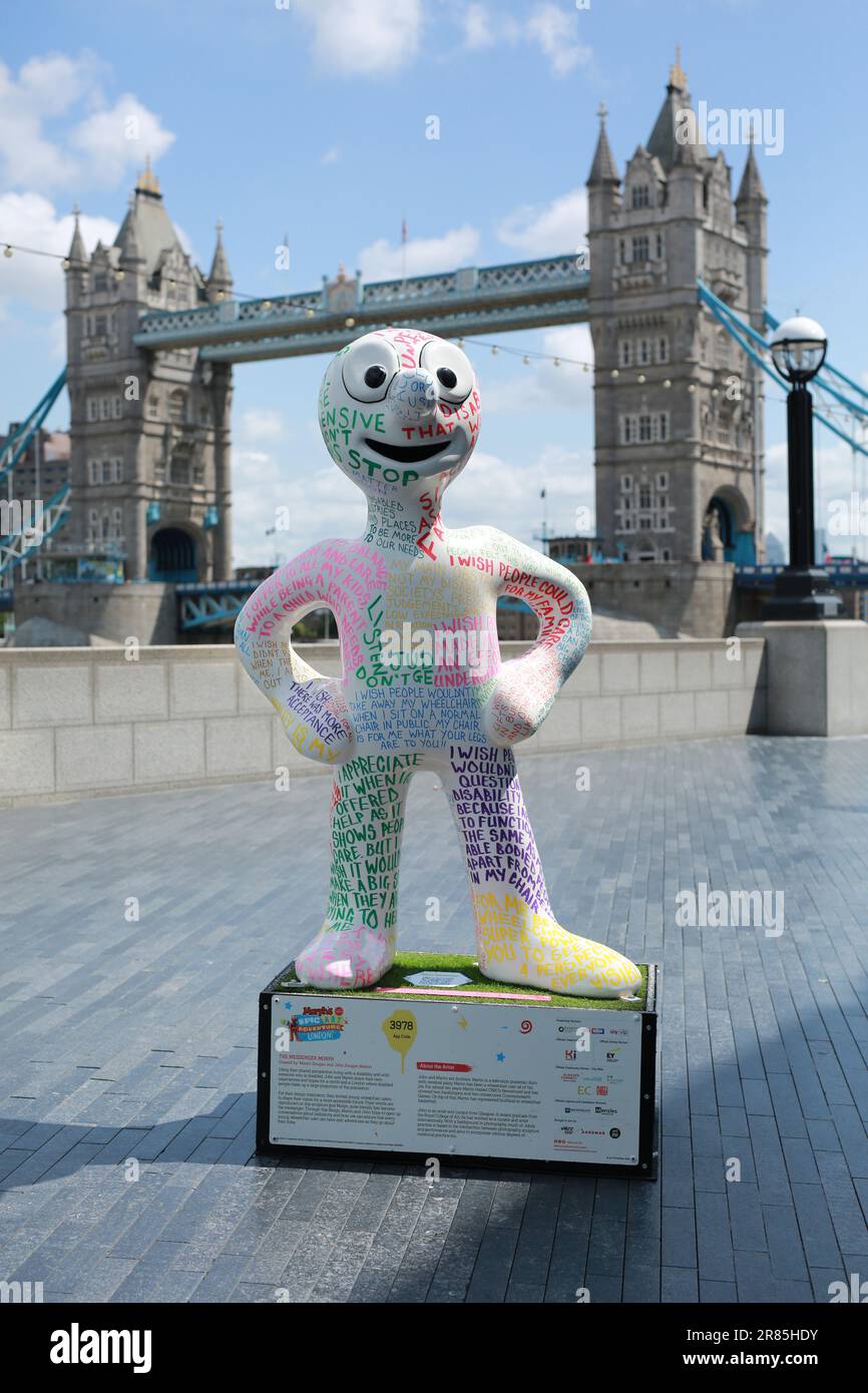 London, UK. 19 June 2023. The children’s television character Morph is ...