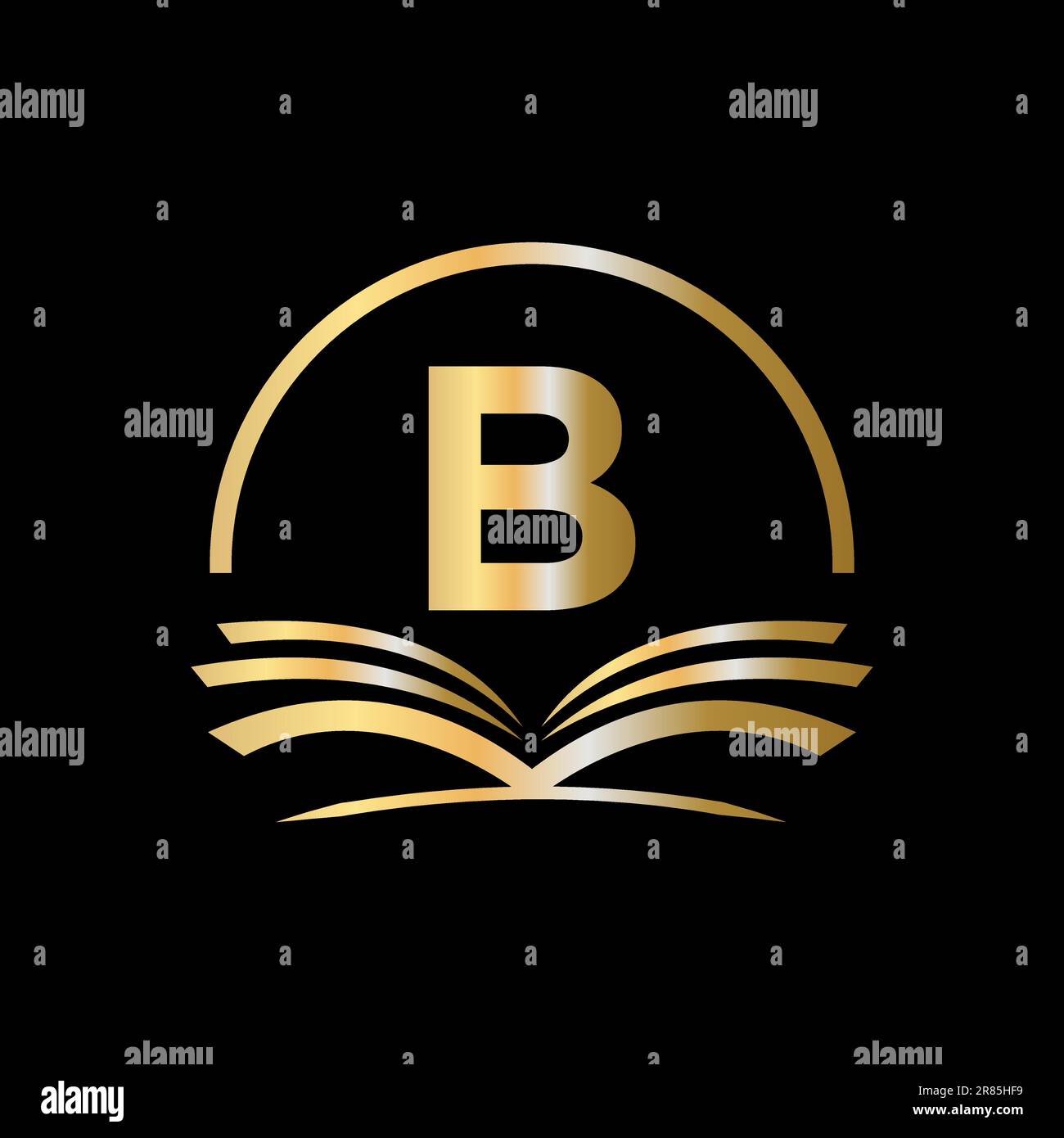 Initial Letter B Education Logo Book Concept. University, Academy ...