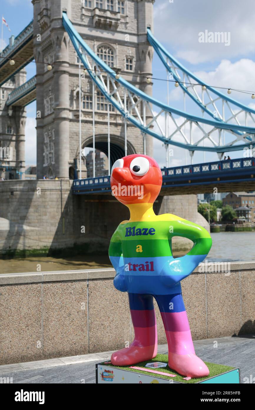 London, UK. 19 June 2023. The children’s television character Morph is ...