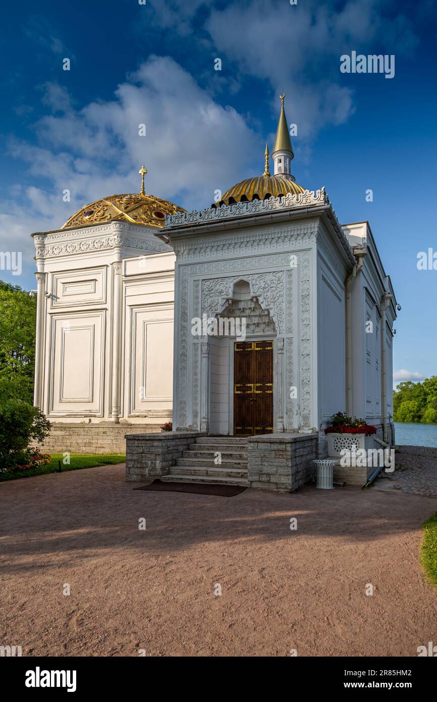 Pushkin, Russia - July 12, 2022: The view of the mosque like Turkish ...
