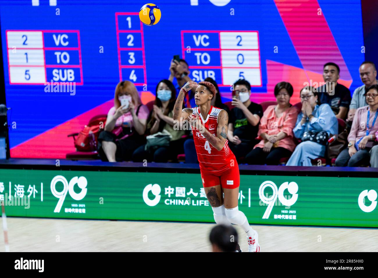 Hong Kong, China. 18th June, 2023. Melissa Teresa Vargas (#4) of Turkiye seen in action during ...