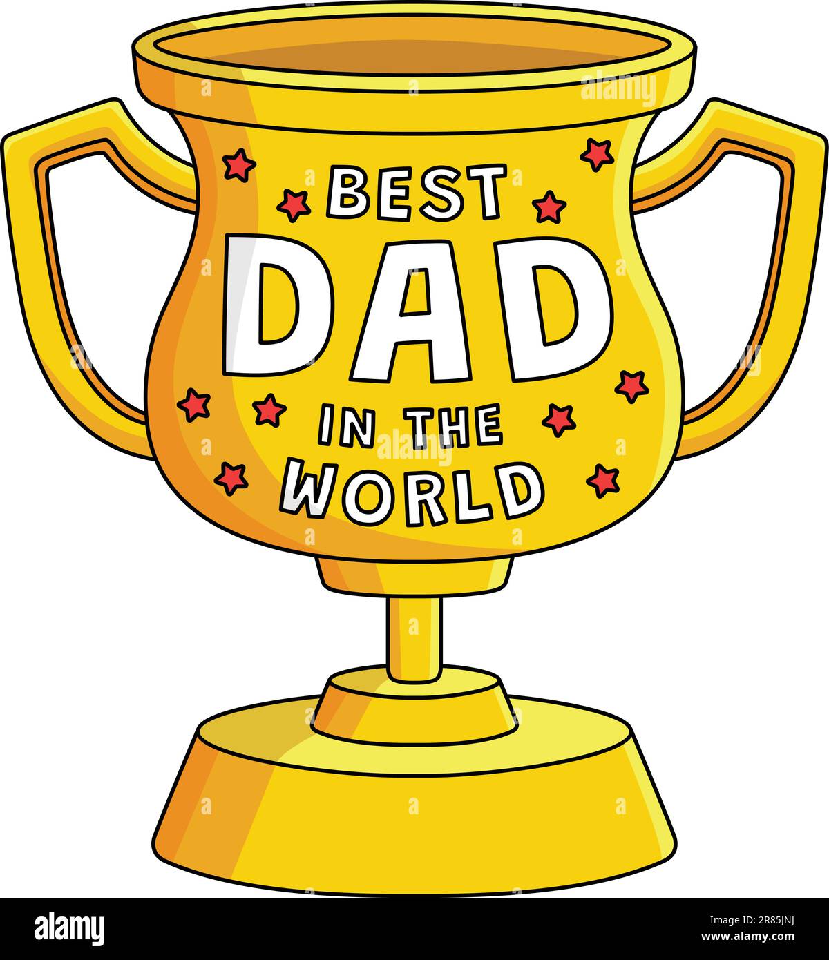 Fathers Day Trophy Cartoon Colored Clipart Stock Vector Image & Art - Alamy