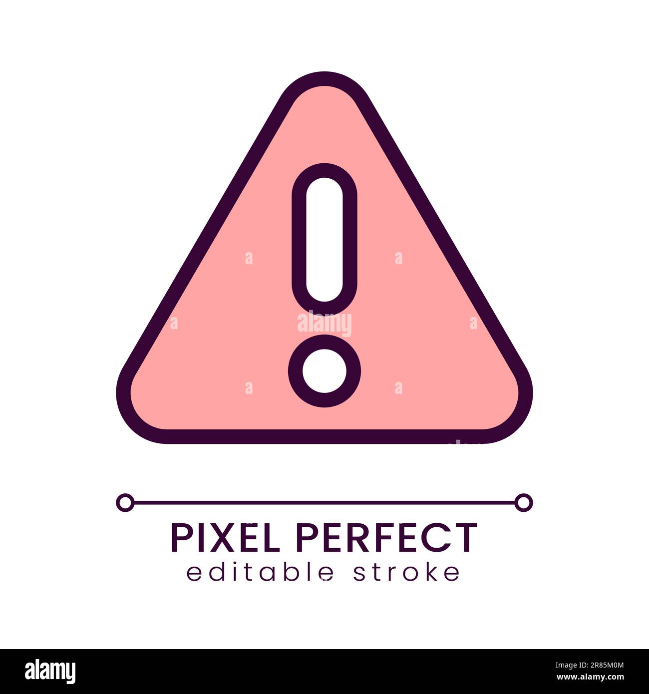 Color line triangle warning hi-res stock photography and images - Alamy