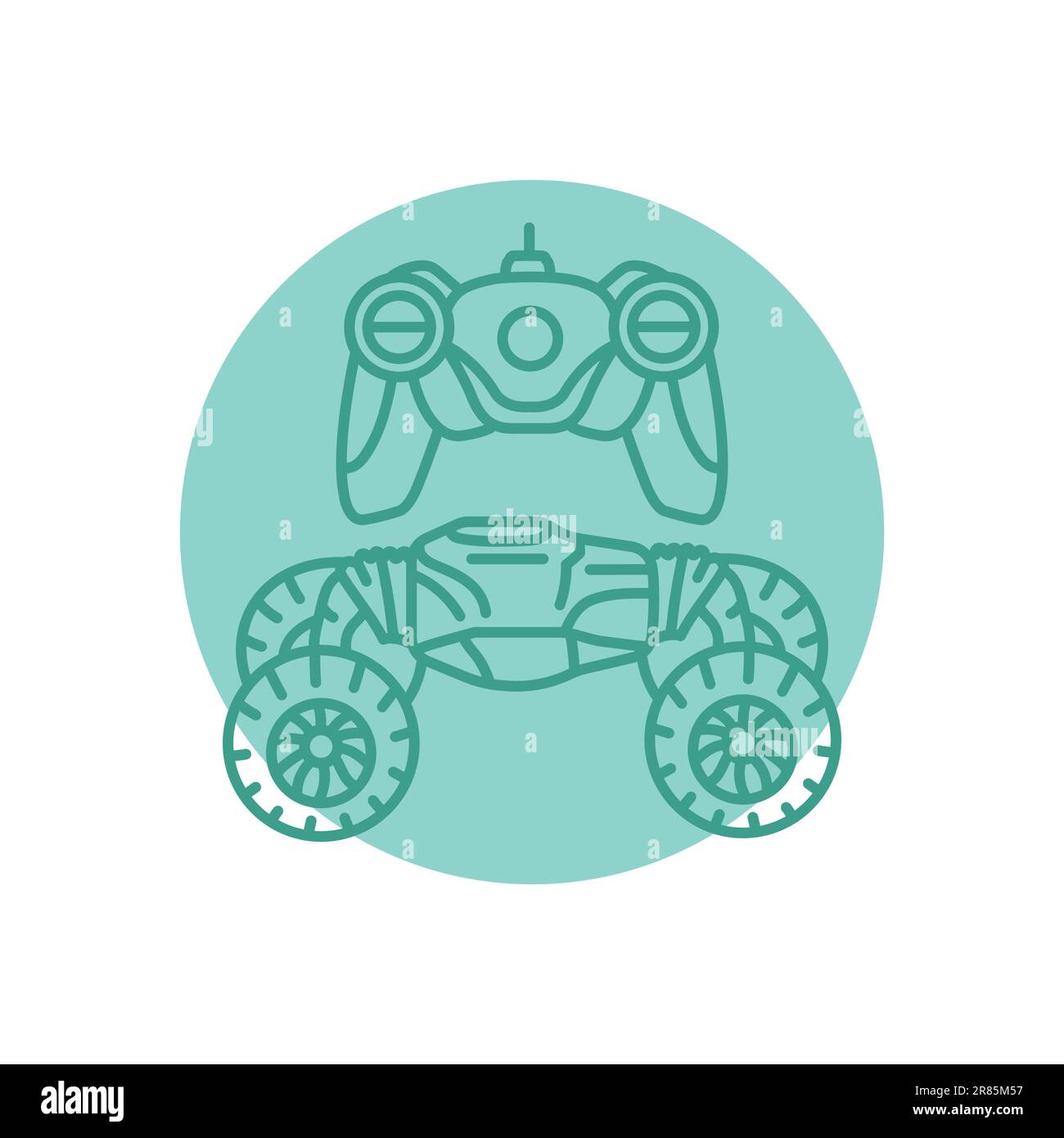 Boy with radio controlled race car Cut Out Stock Images & Pictures - Alamy