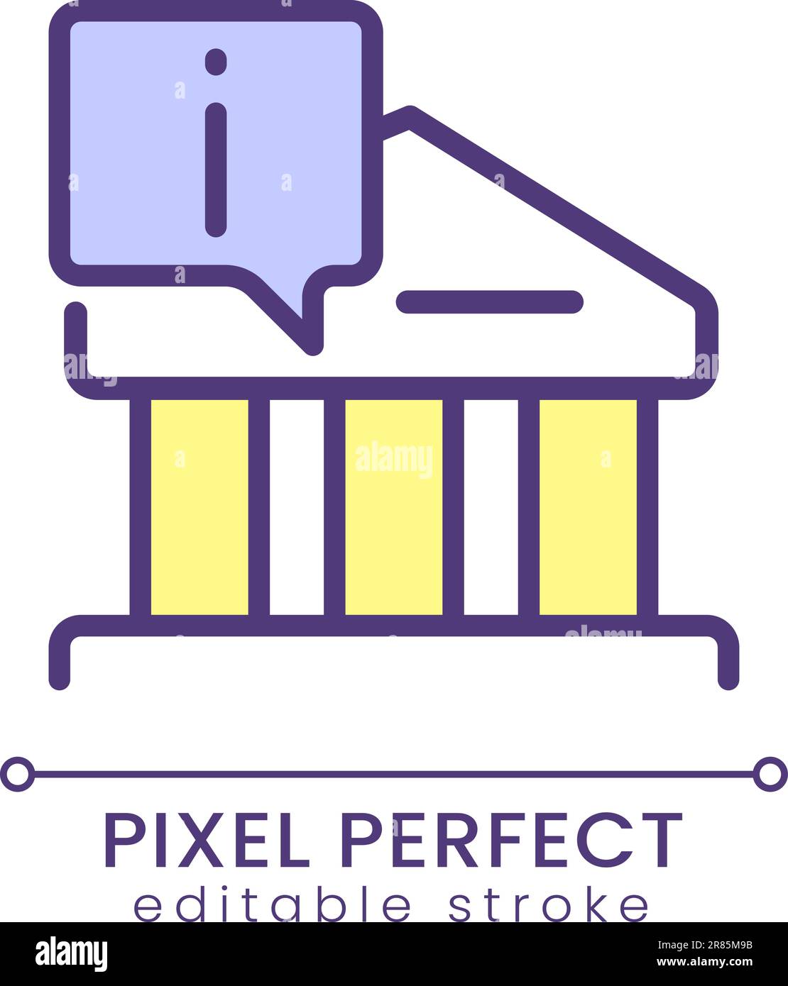 Bank information pixel perfect RGB color icon Stock Vector Image & Art ...