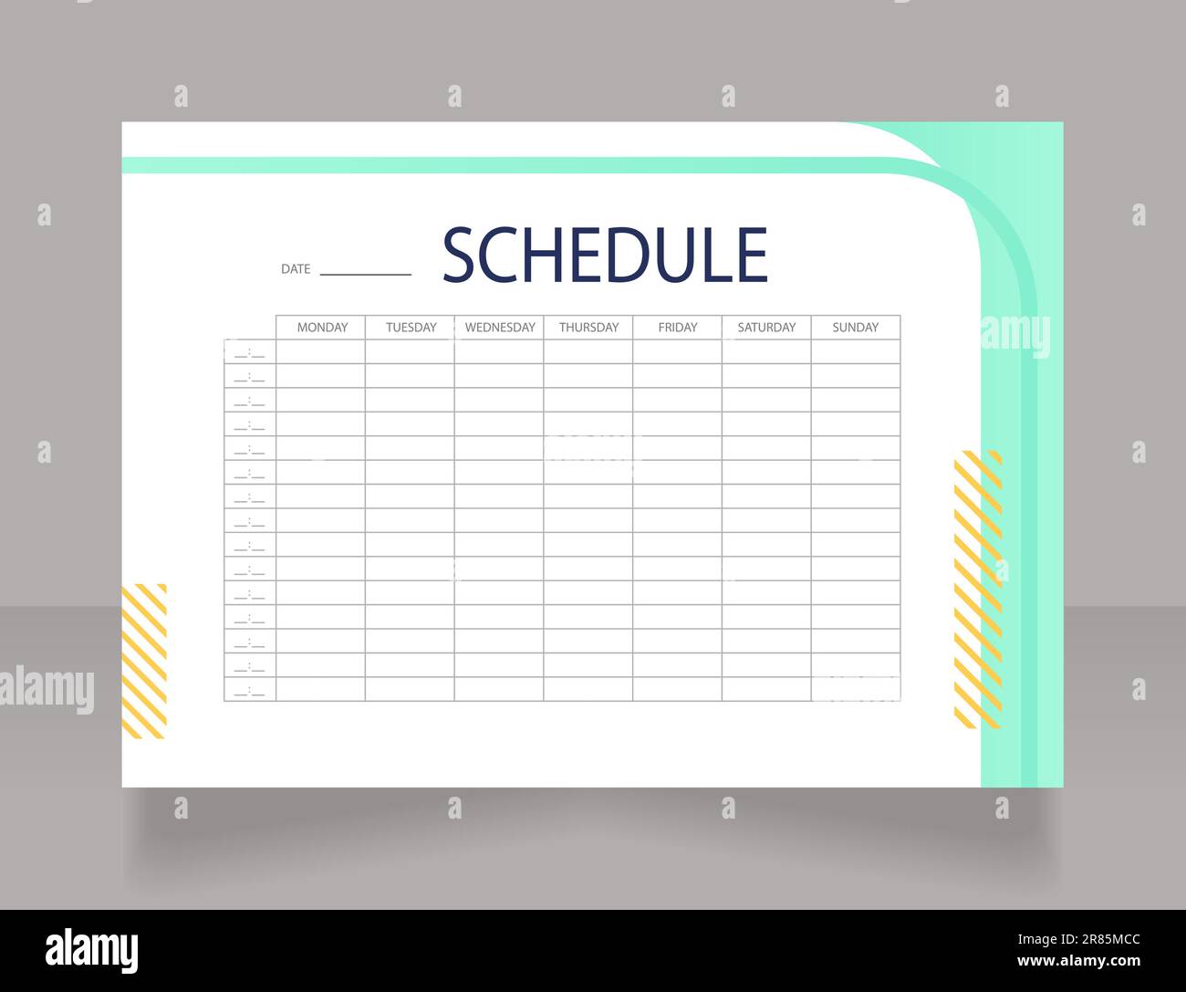 Weekly lesson plan template hi-res stock photography and images - Alamy