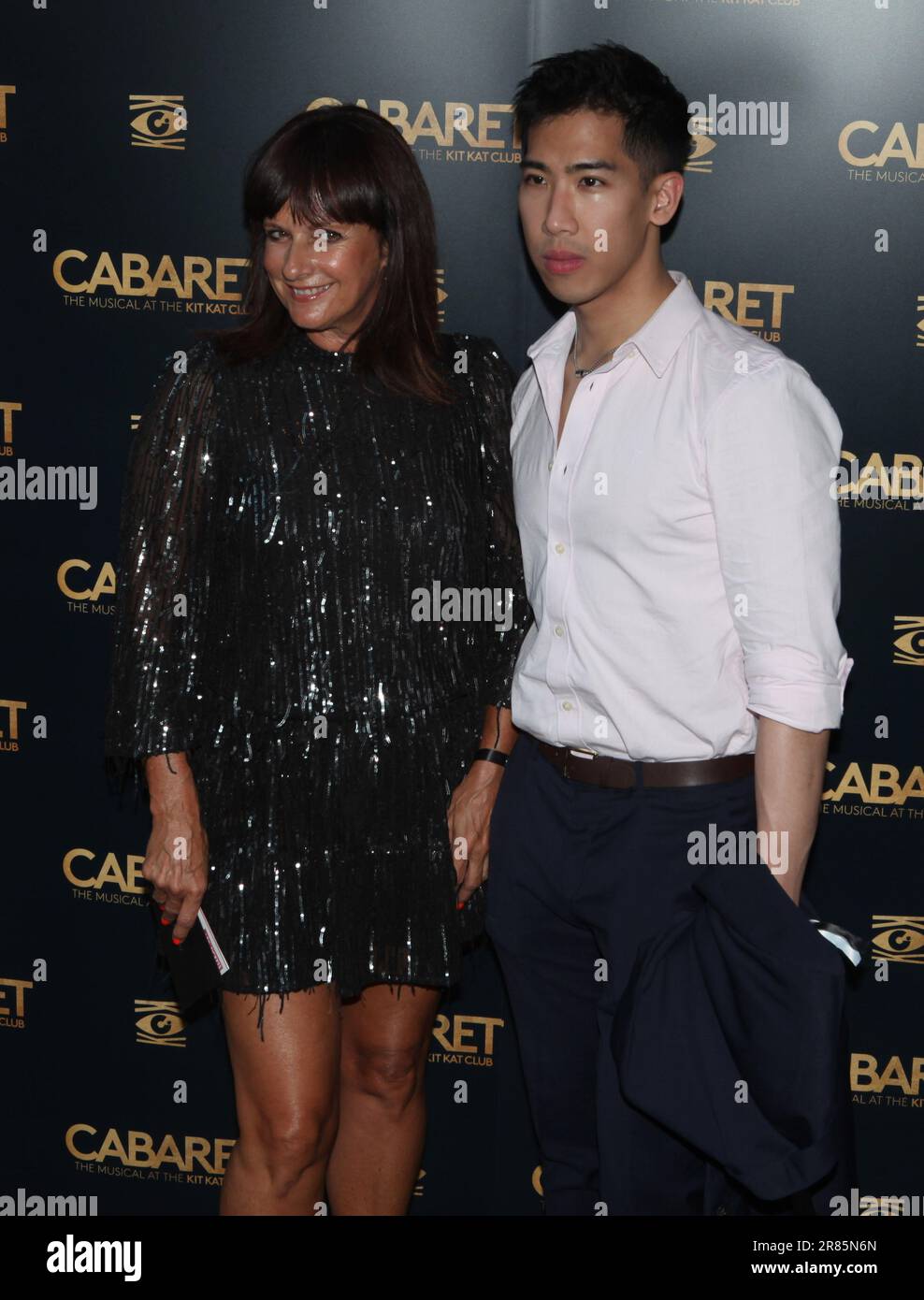 London, UK. Sian Reeves and guest at the Cabaret gala night. The Kit ...