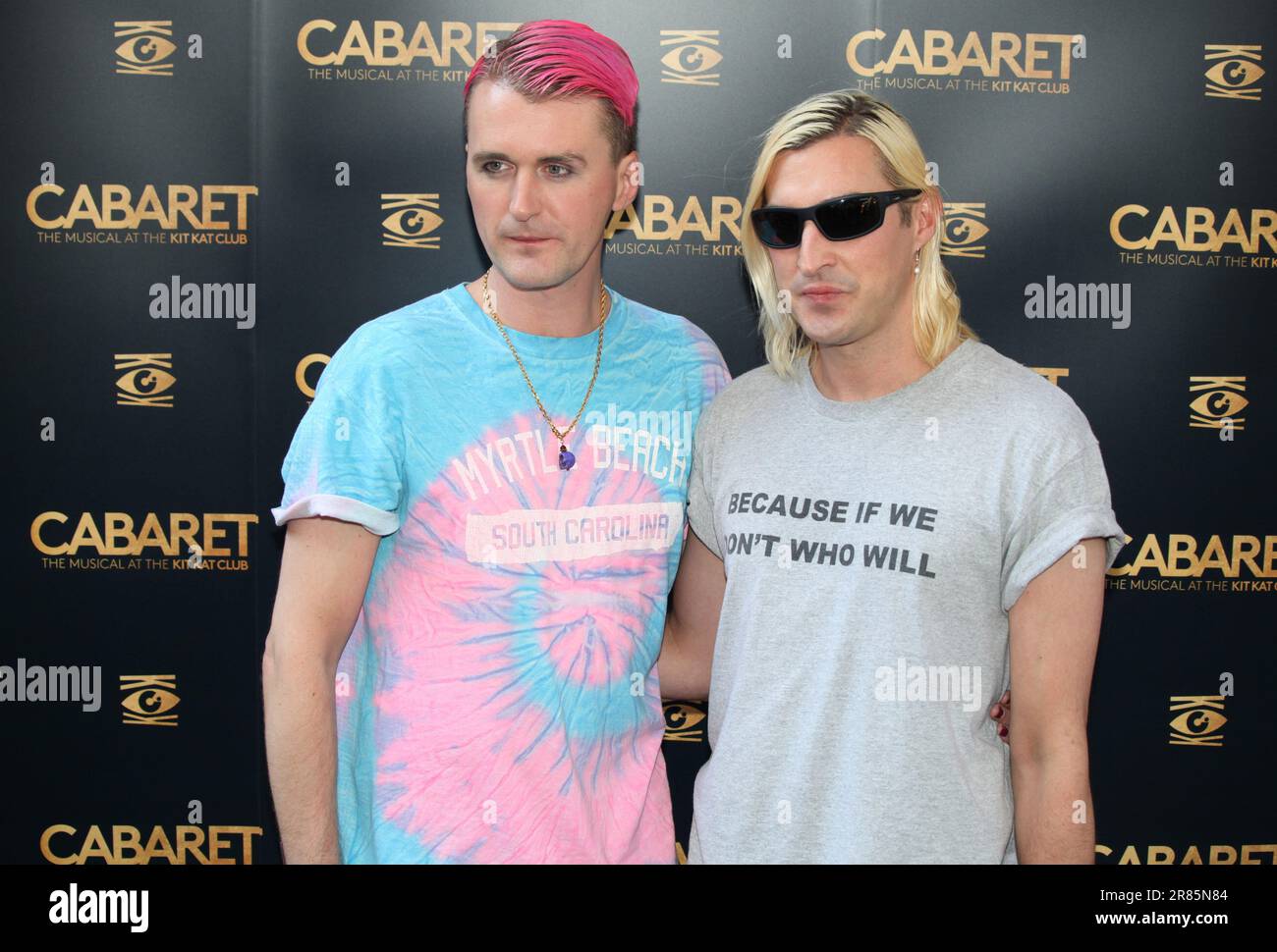 London, UK. Gareth Pugh (L) and guest at the Cabaret gala night. The ...