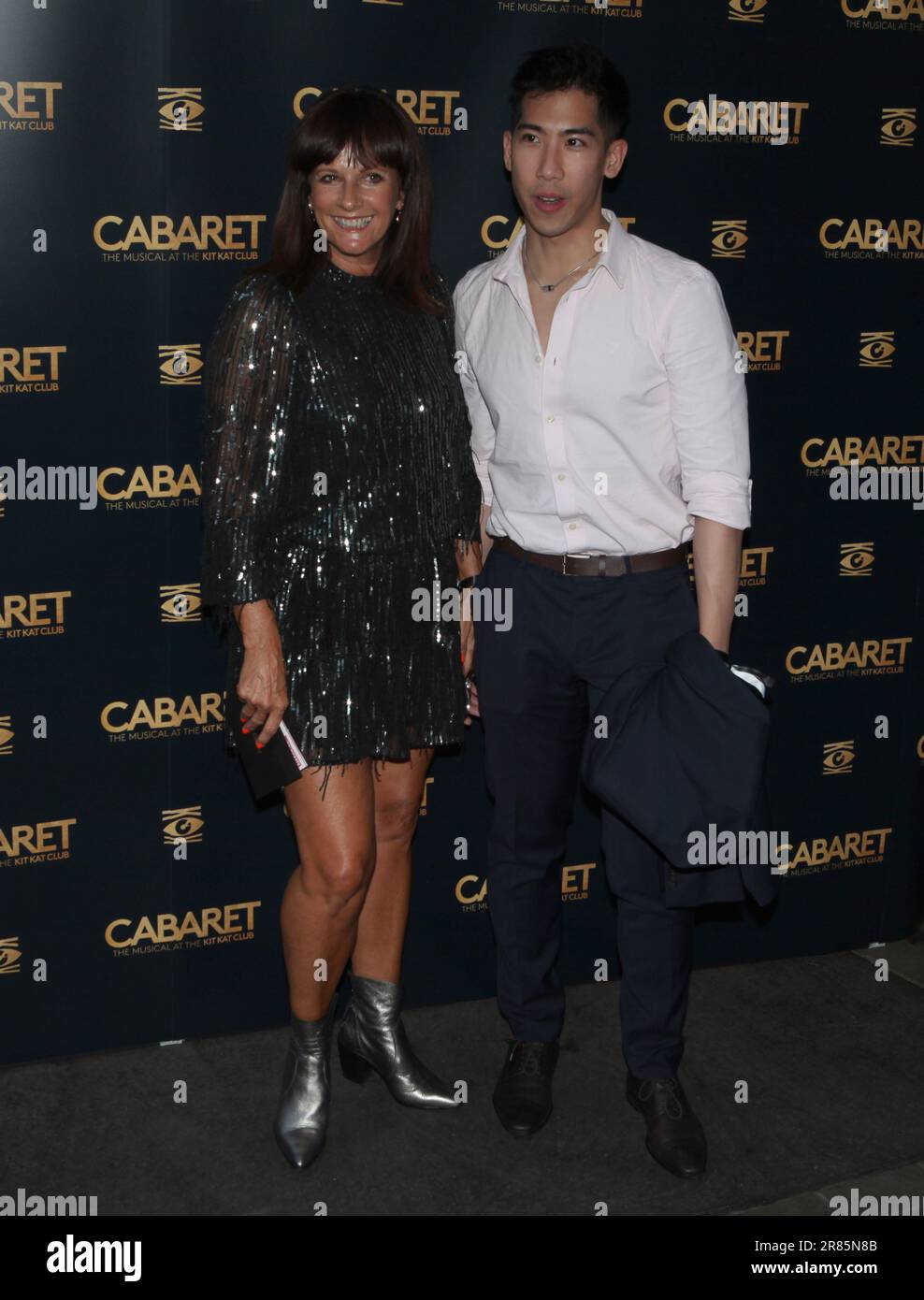 London, UK. Sian Reeves and guest at the Cabaret gala night. The Kit ...