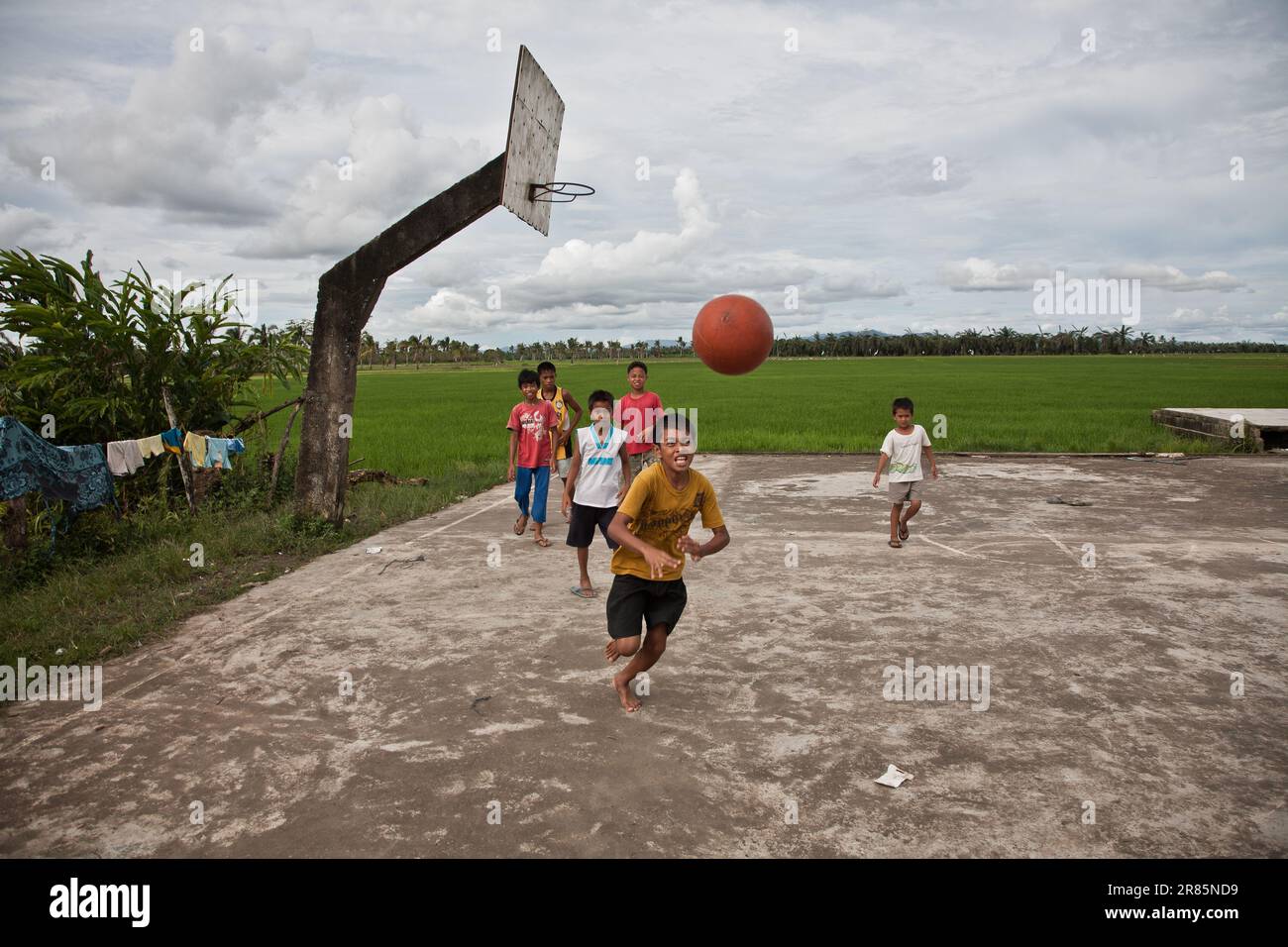 Filipino Children Playing Sports