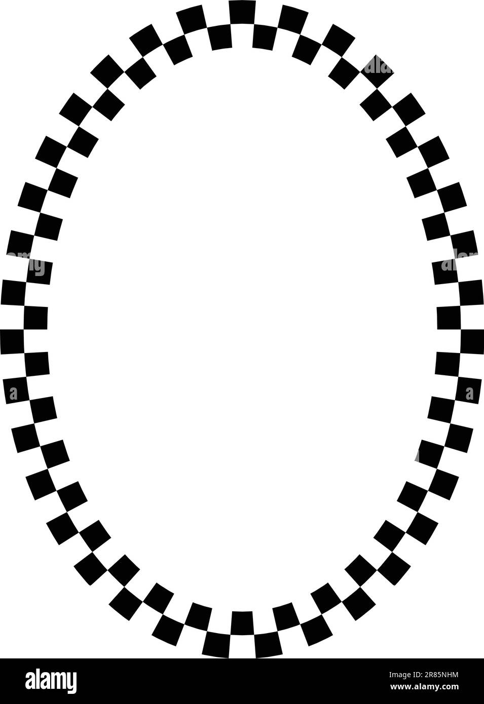 Vintage Frame Design Oval