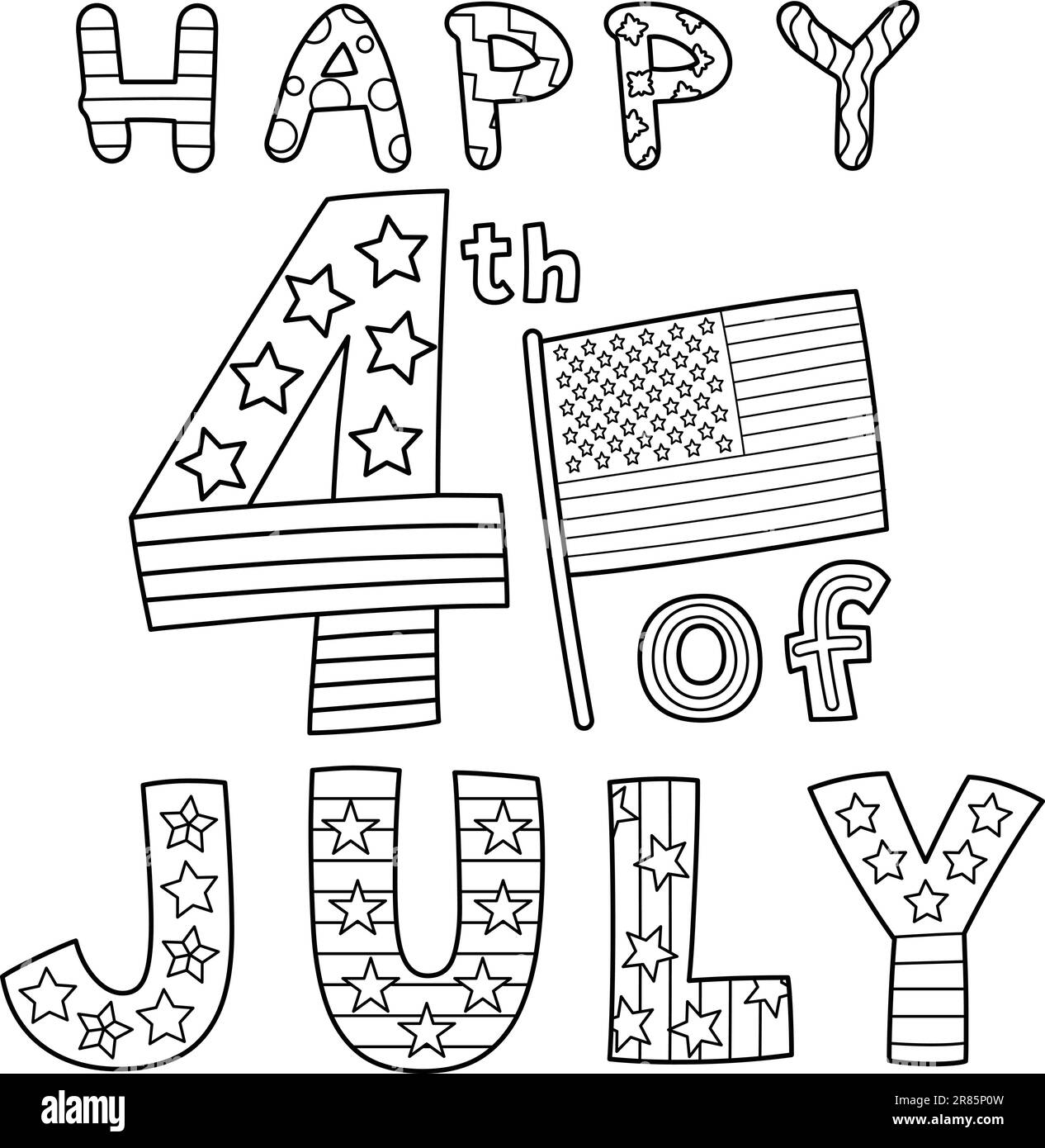 4th Of July Clip Art Black And White