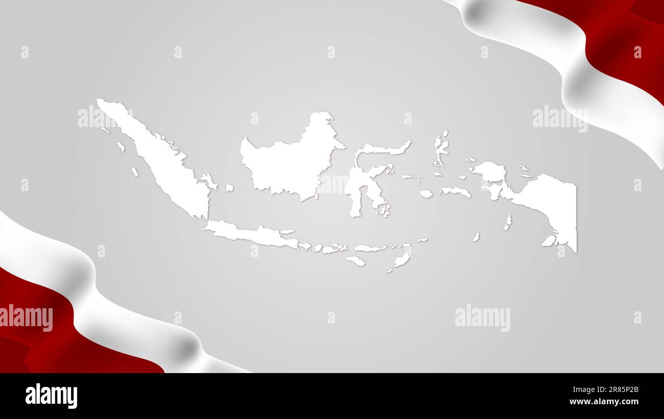 art illustration design concept background island map of indonesia ...