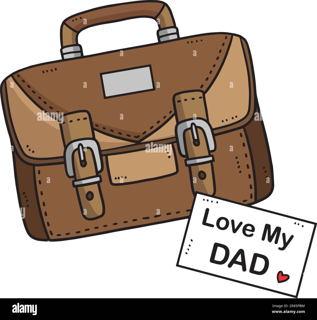Love My Dad Cartoon Colored Clipart Illustration Stock Vector Image ...