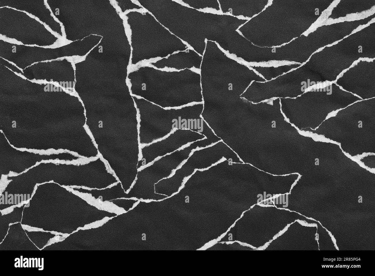 Black and White Torn Paper Collage Style, Ripped Paper Effect, Texture ...