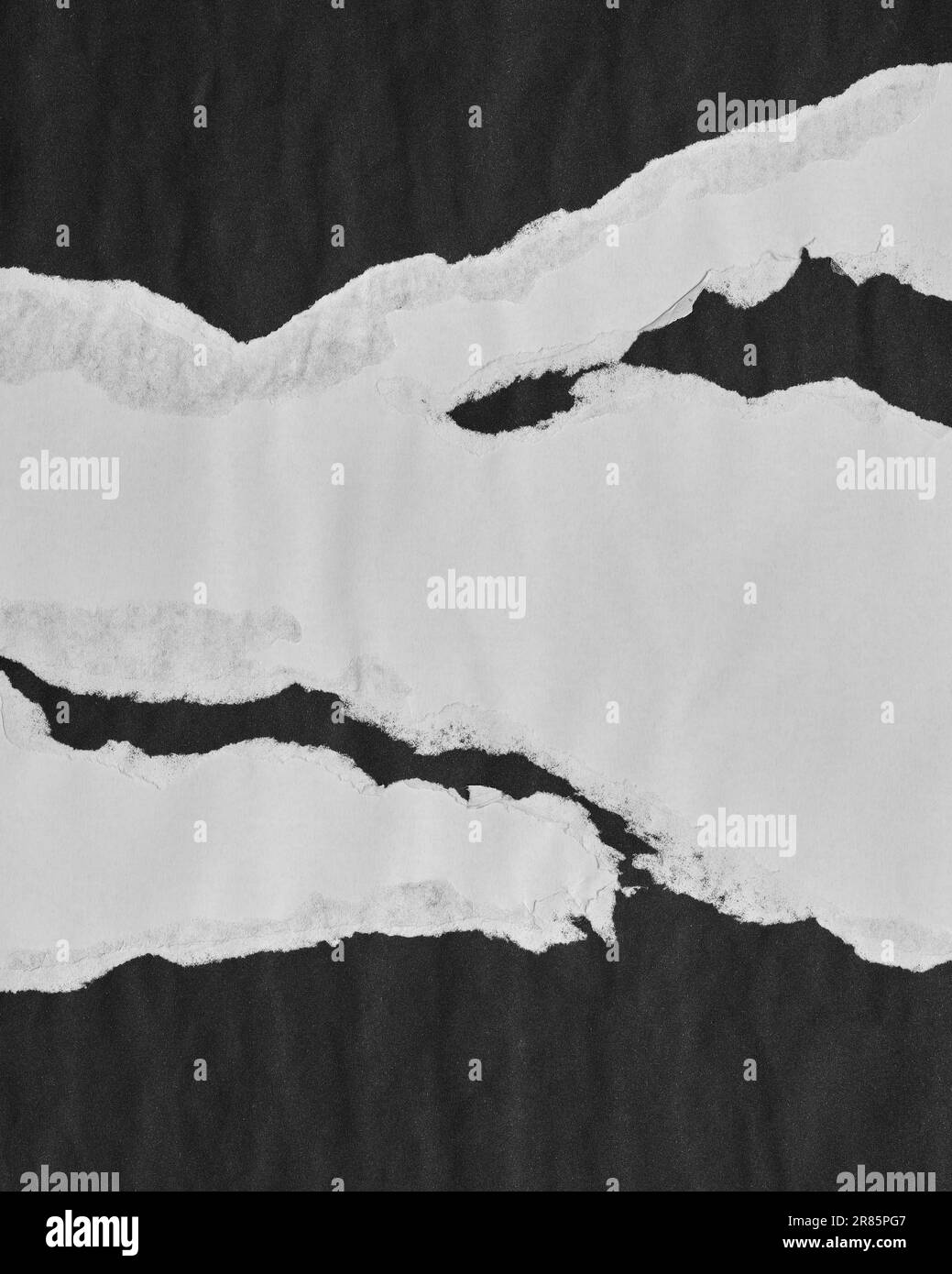 Black and White Torn Paper Collage Style, Ripped Paper Effect, Texture ...