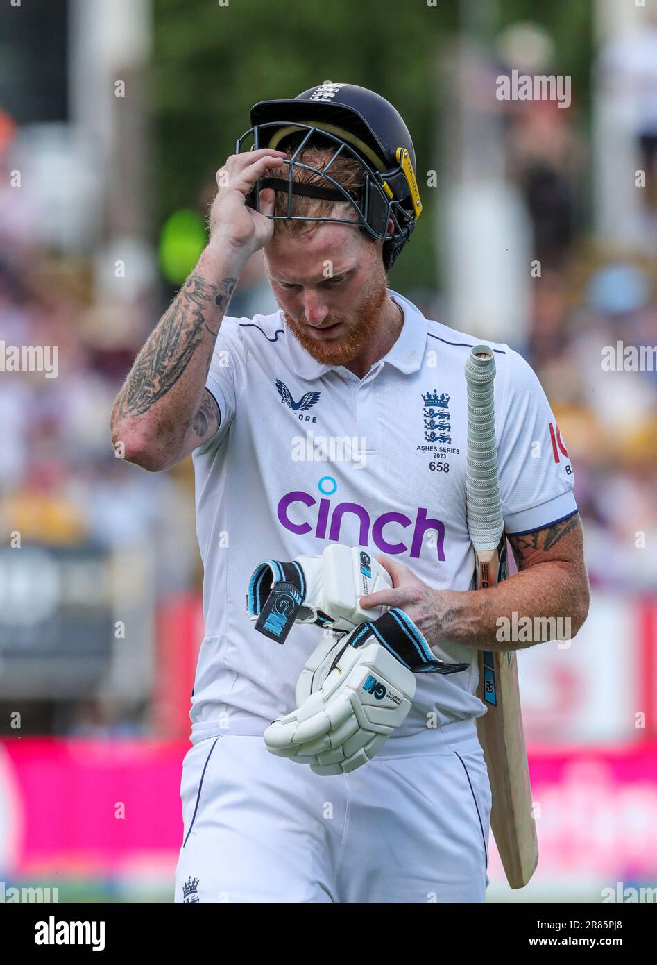 Birmingham, England. 19th June, 2023. England's Ben Stokes after ...