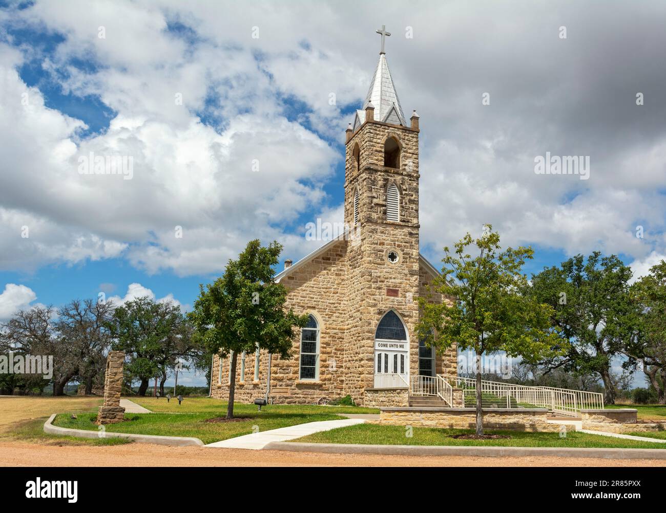 Texas, Hill Country, Gillespie County, Cherry Spring, Christ Lutheran ...