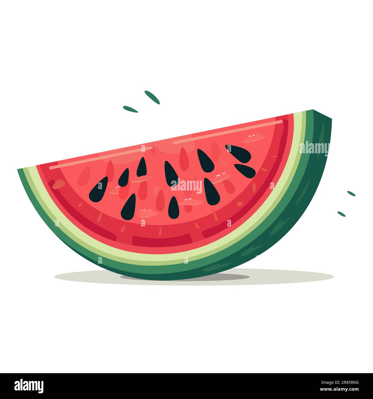 Watermelon slice. Vector Illustration Stock Vector Image & Art - Alamy