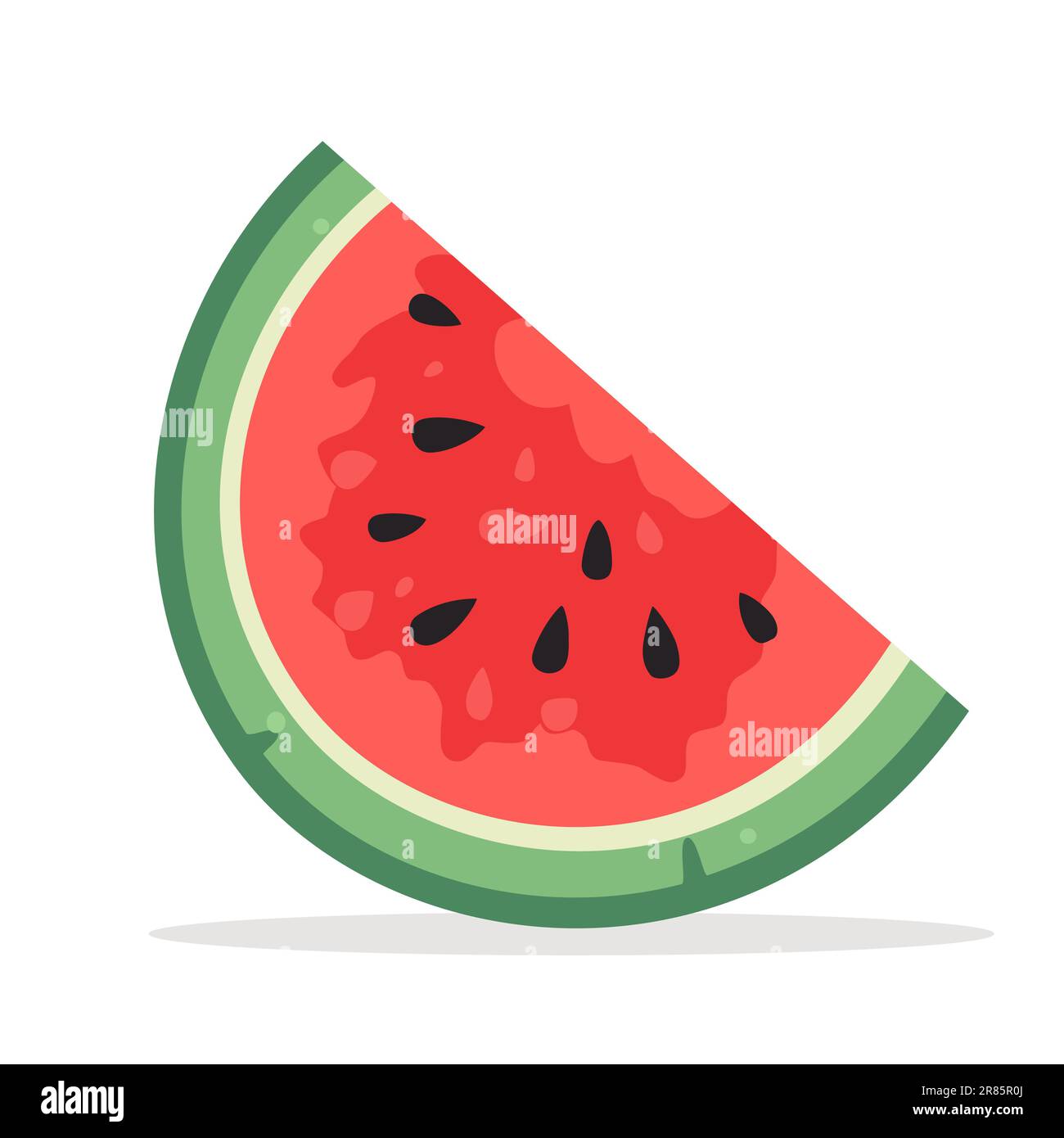 Watermelon slice. Vector Illustration Stock Vector Image & Art - Alamy