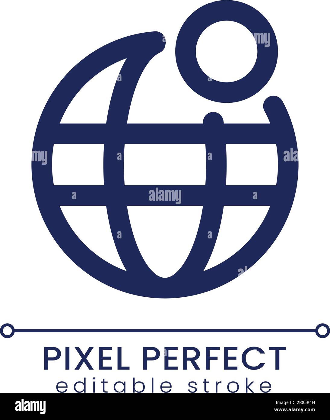 Internet network notification pixel perfect linear ui icon Stock Vector ... Internet network notification pixel perfect linear ui icon Stock Vector ...