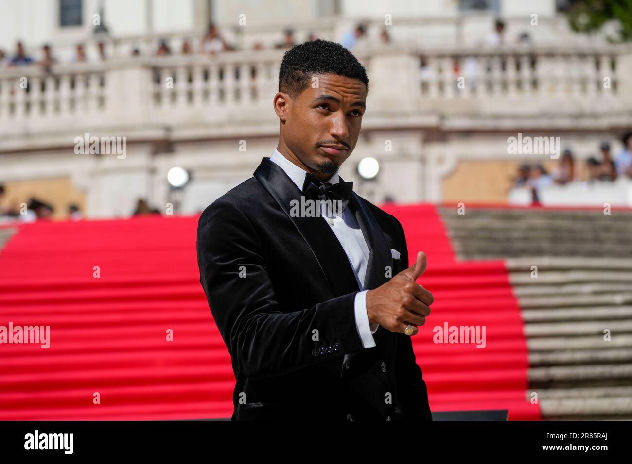 Actor Greg Tarzan Davis poses for photographers on the red carpet of ...