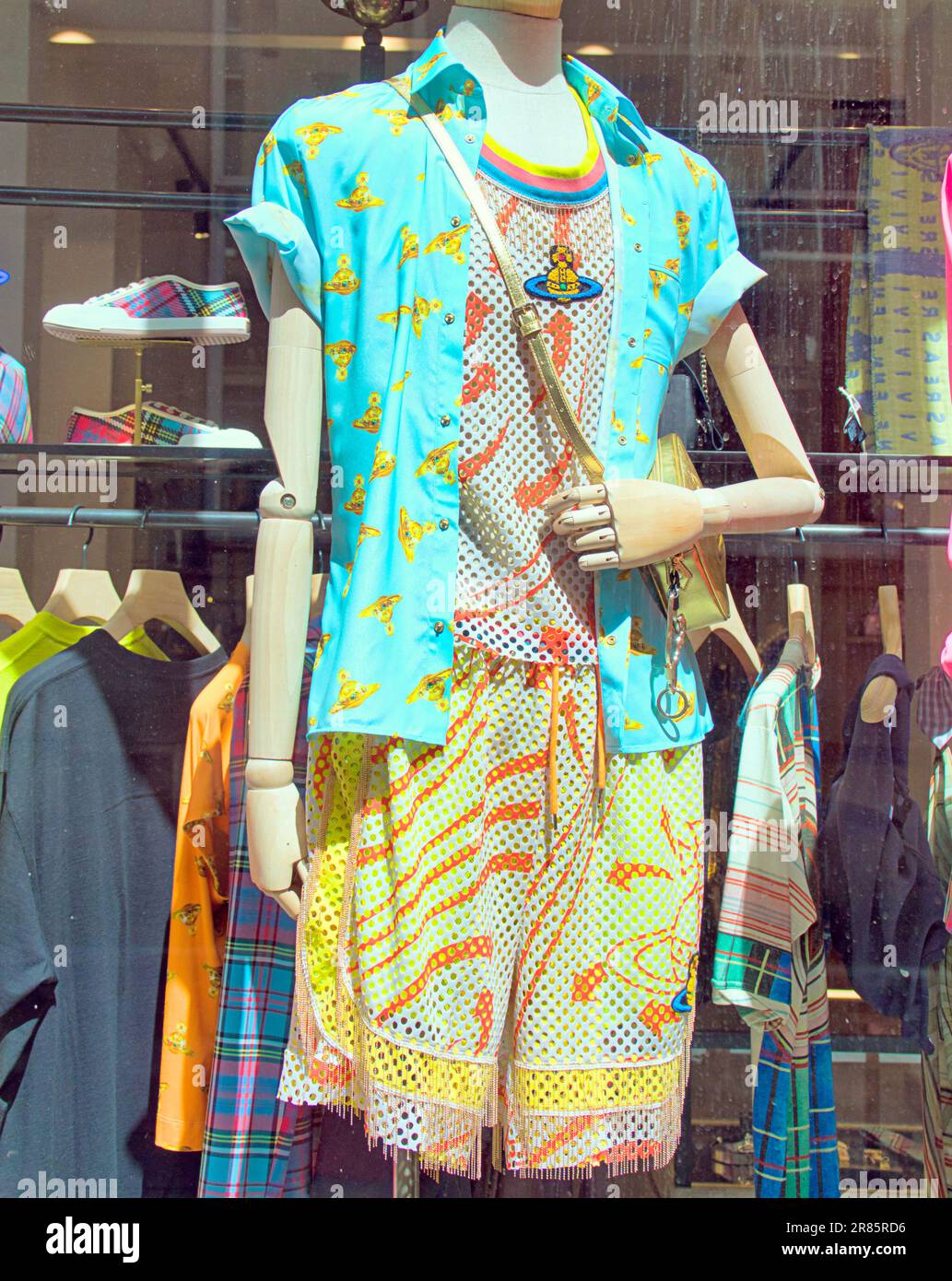 Vivienne Westwood designs iconic fashion Glasgow, Scotland, UK Stock ...