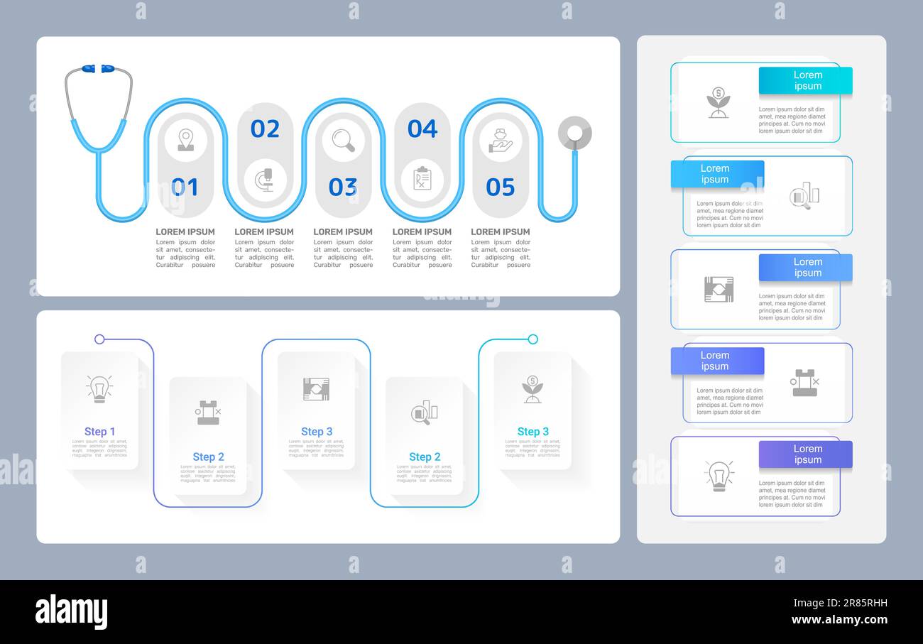 Investment infographic chart design templates set Stock Vector Image ...