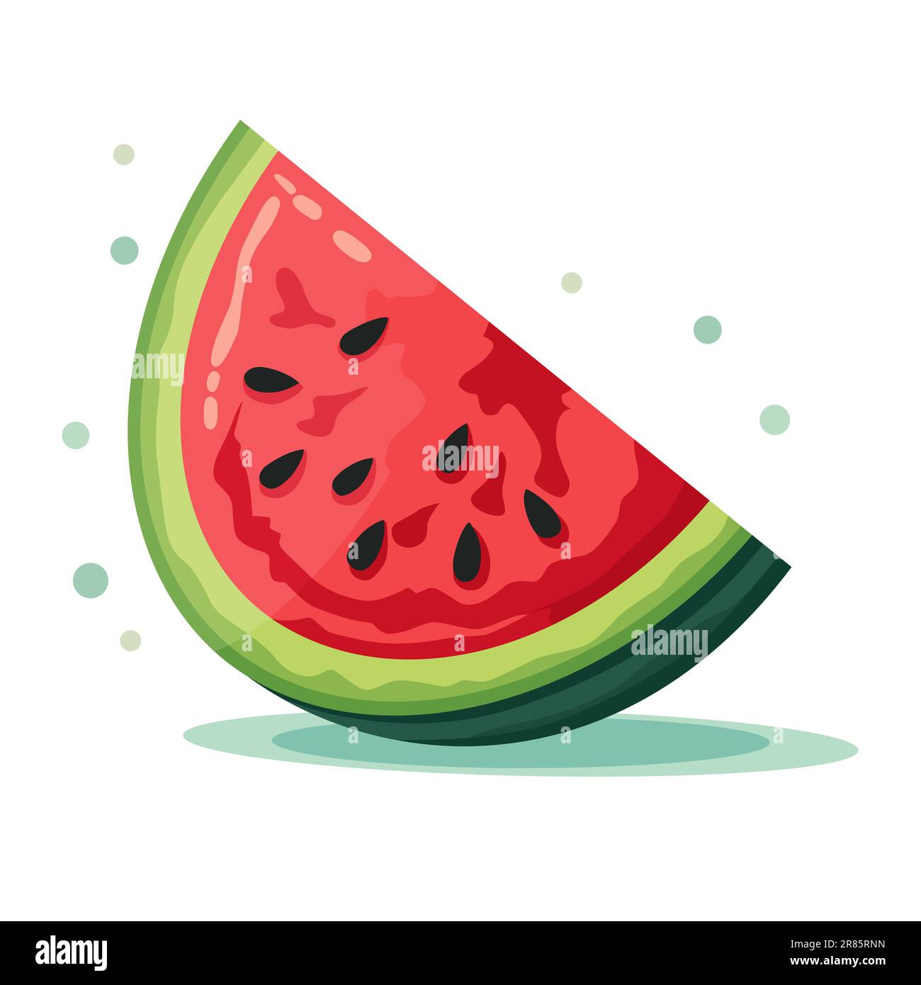 Watermelon slice. Vector Illustration Stock Vector Image & Art - Alamy