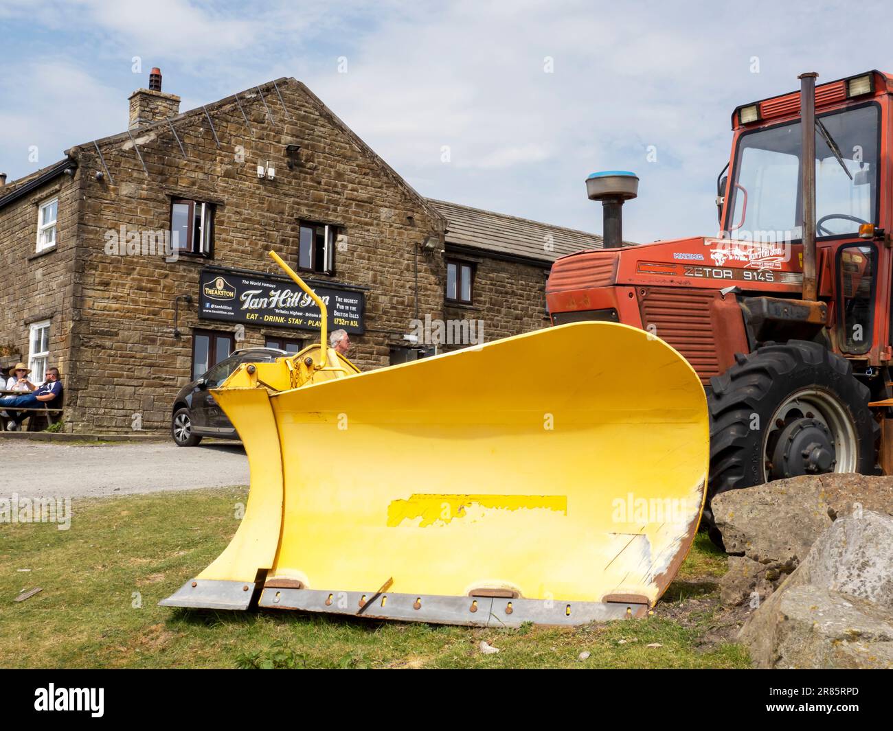 The Tan Hill Inn on the moors above Swaledale, Yorkshire Dales, UK ...