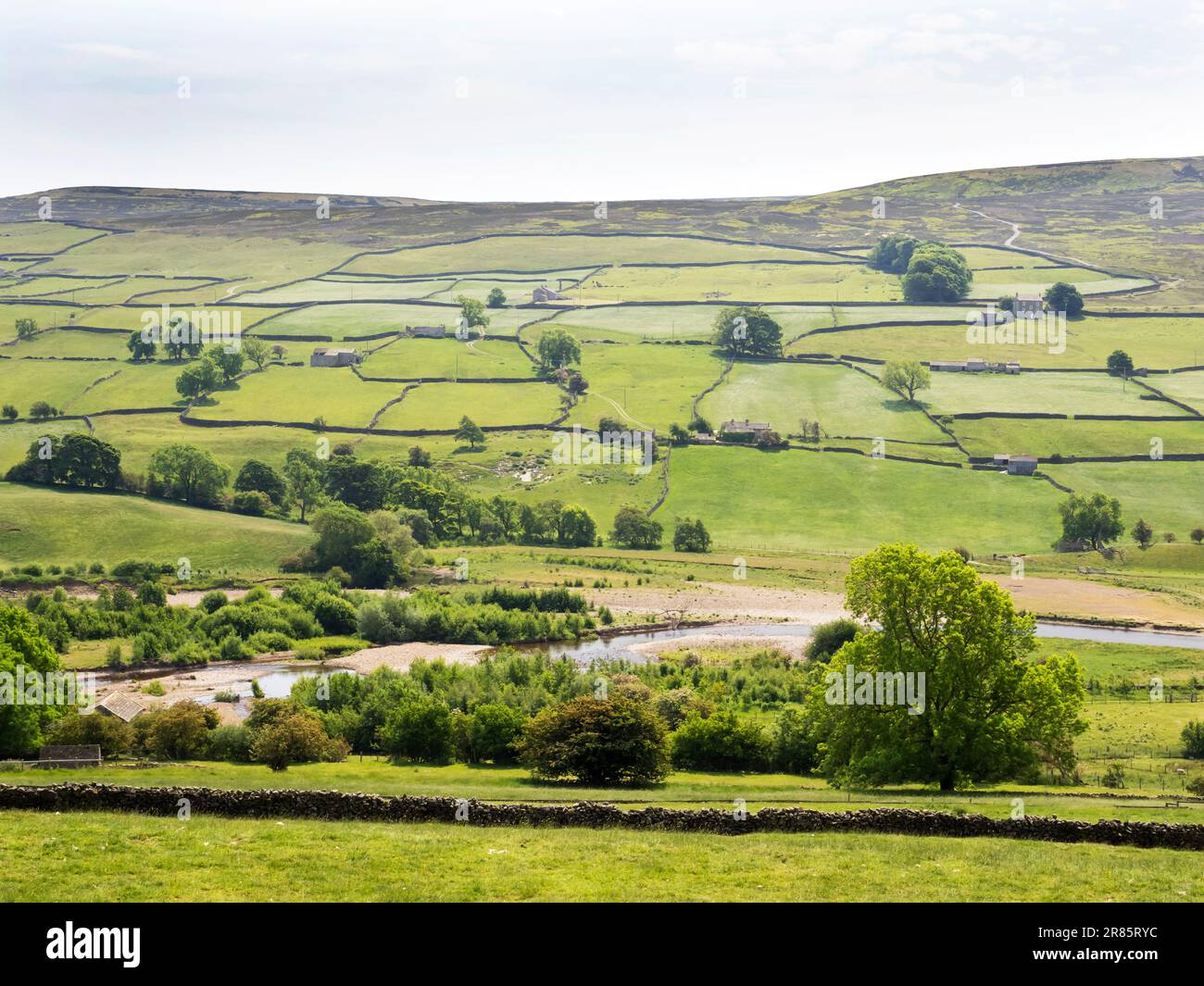 The River Swale in Swaledale, Yorkshire Dales, UK Stock Photo - Alamy