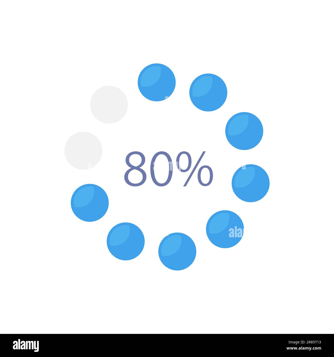 Progress circular dot infographic chart design template Stock Vector ...