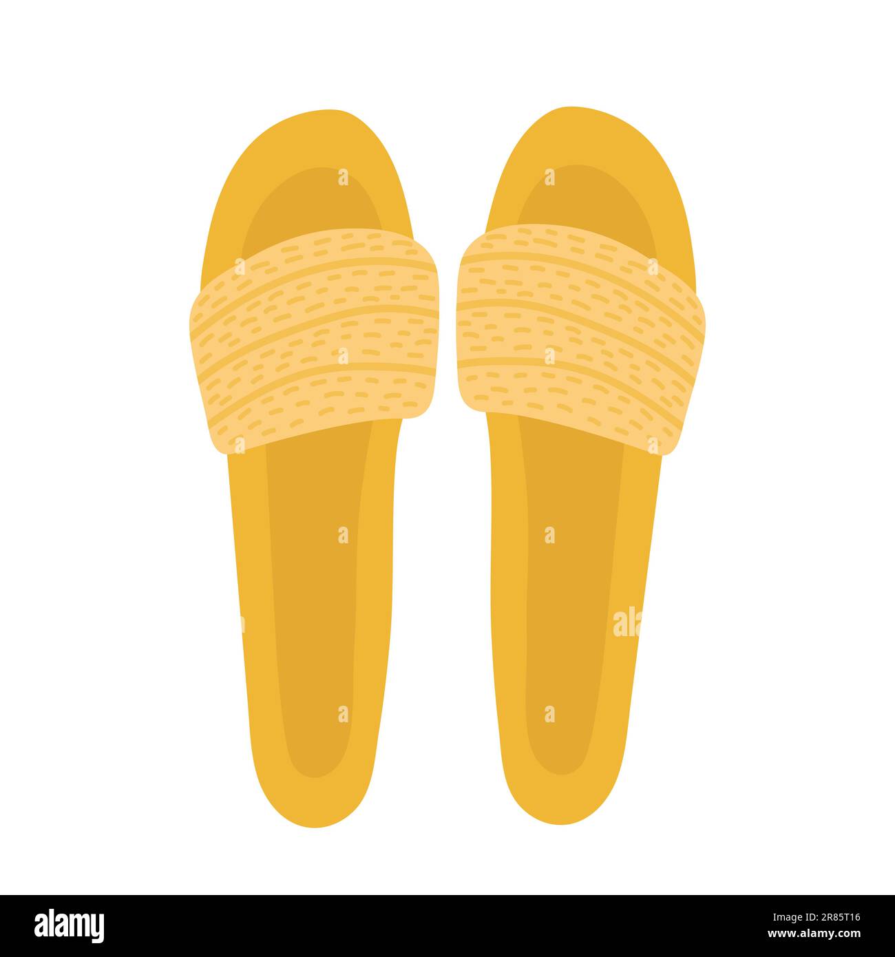 Pair sandals on beach Stock Vector Images - Alamy