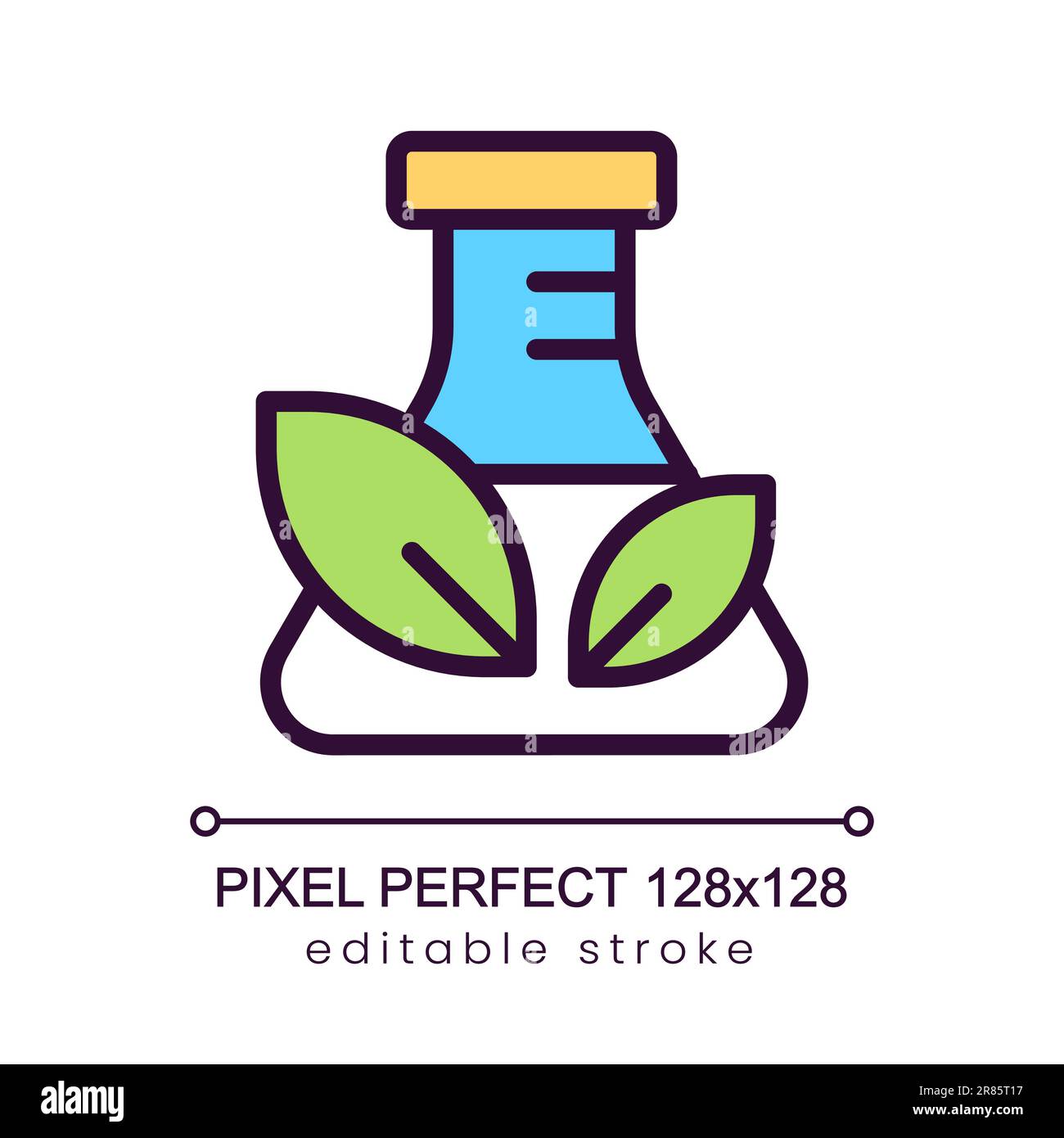 Chemical free materials pixel perfect RGB color icon Stock Vector Image ... Chemical free materials pixel perfect RGB color icon Stock Vector Image ...