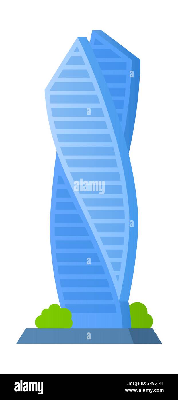 Metropolis building - modern flat design style single isolated image ...