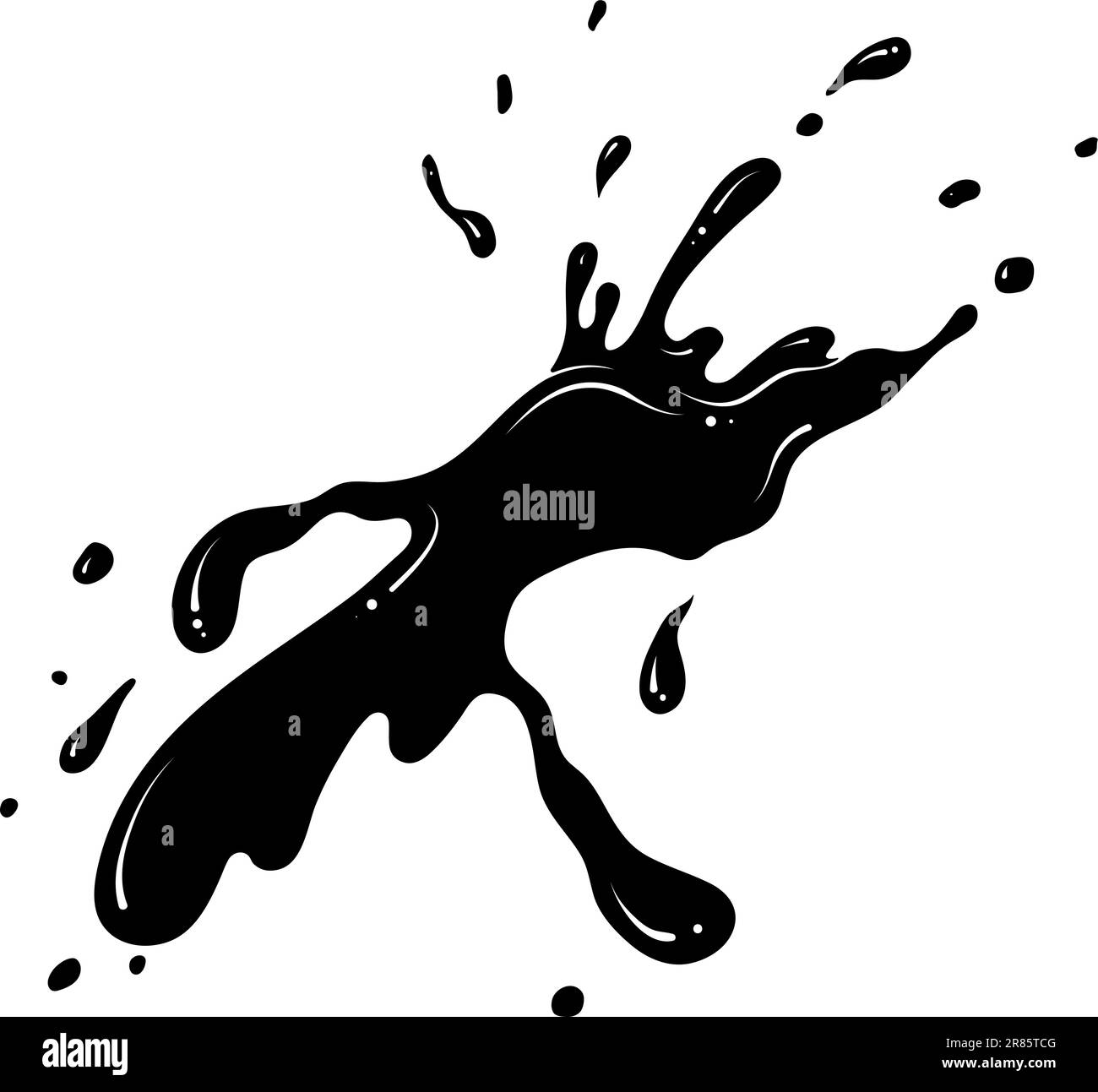 Liquid splash silhouette Stock Vector Image & Art - Alamy